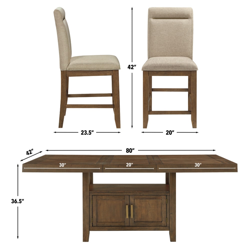 Steve Silver Toffee Transitional Dining Room Set with Rectangular Table ...