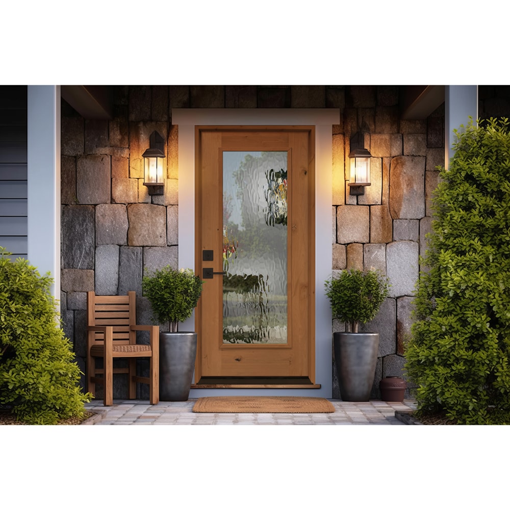 Greatview Doors 36-in x 80-in x 4-9/16-in Wood Right-hand inswing ...