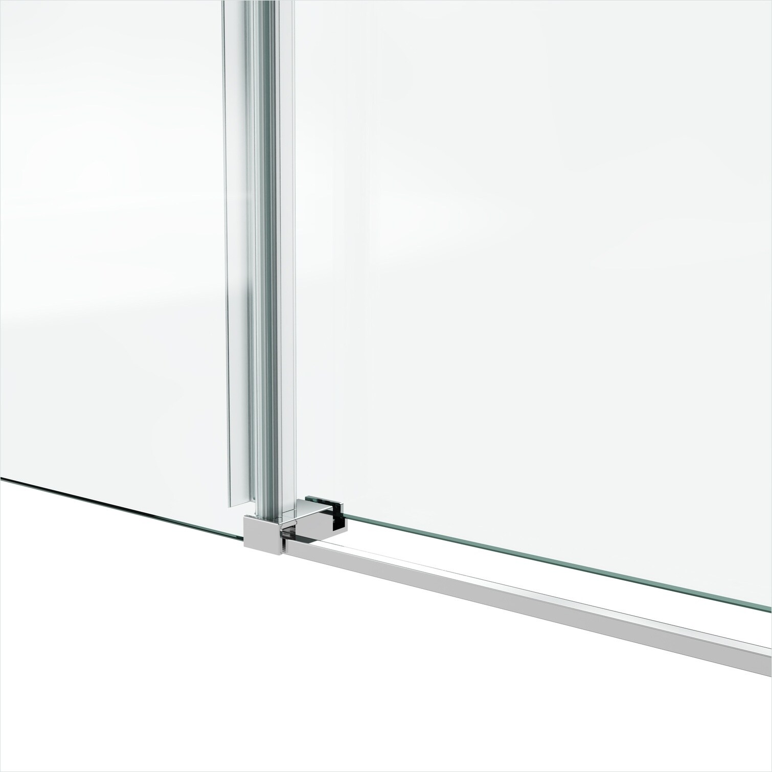 Watnature 66x76 Inch Sliding Shower Door with Clear Tempered Glass and ...