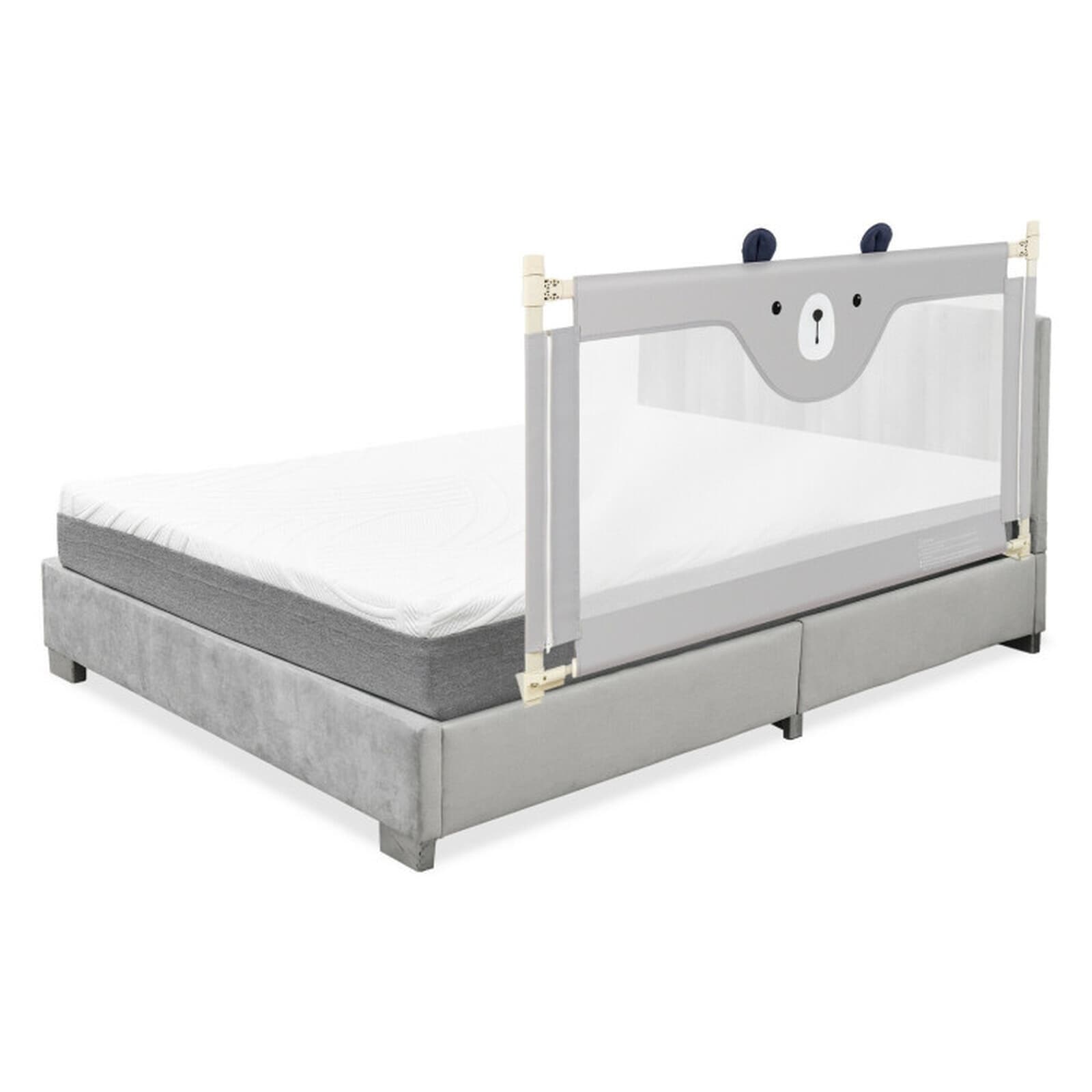 SUGIFT 57-in Adjustable Double-Lock One-Side Lifting 24-Gear Height Bed ...