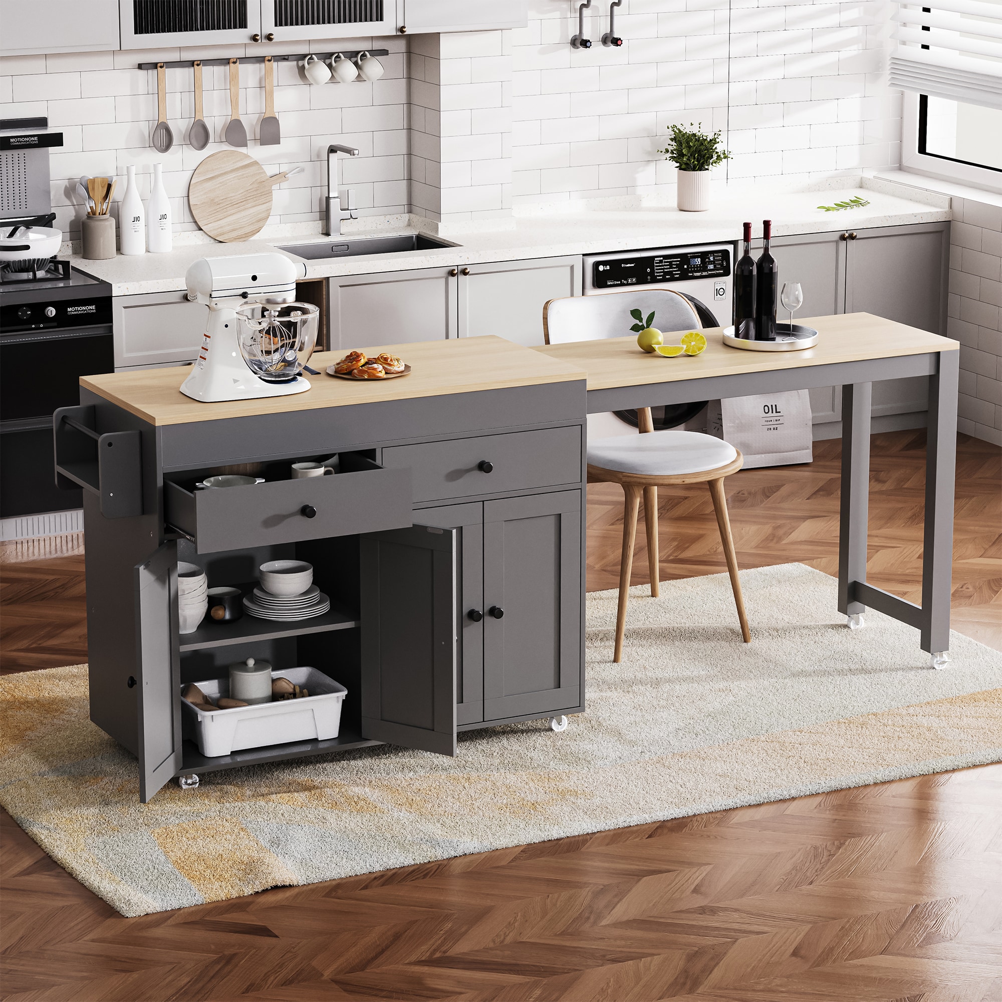 Breakfast Bar Quartz Kitchen Islands & Carts at Lowes.com