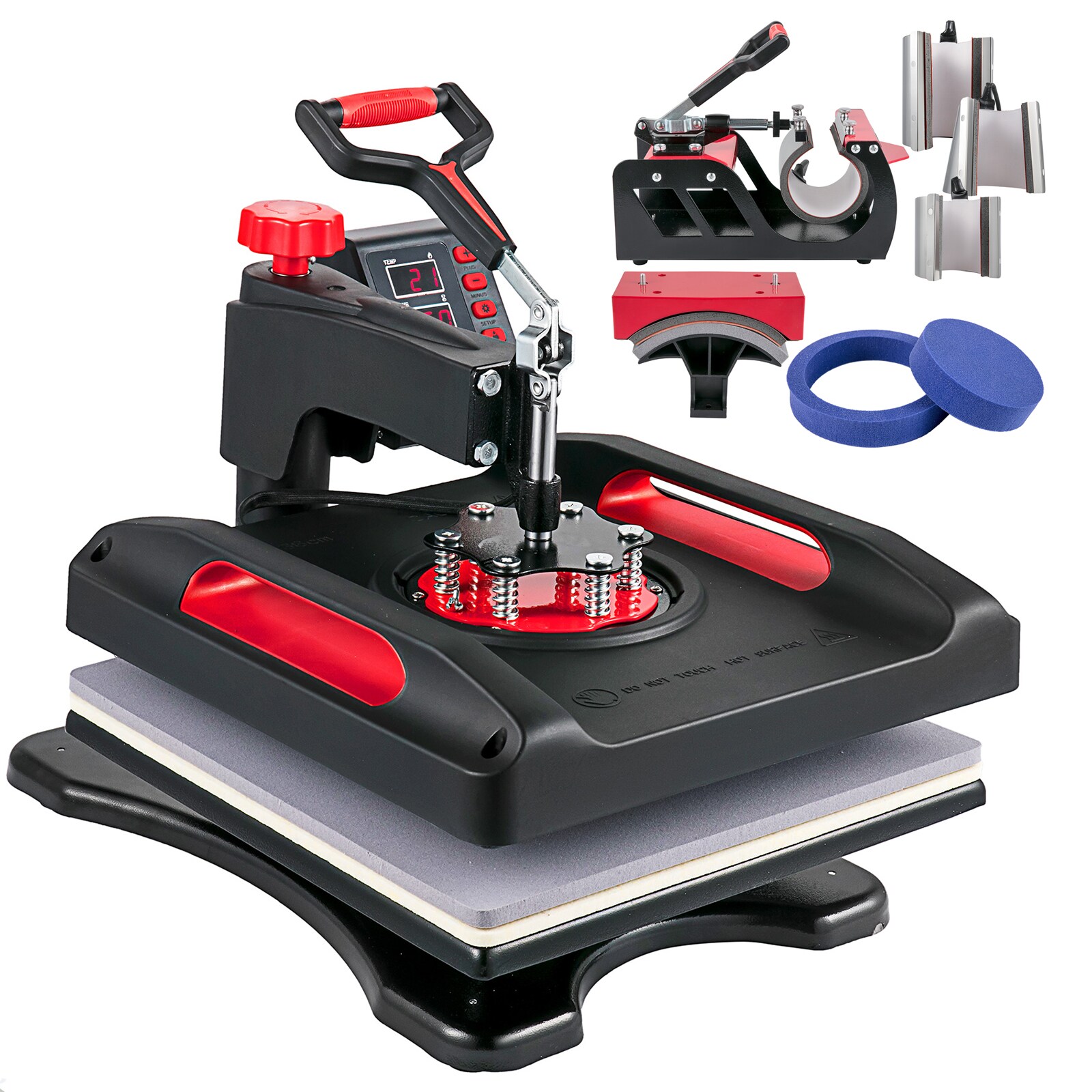 SUGIFT Heat Press Machine 8-in-1 Combo 15-x-15-in Swing Away T-Shirt ...