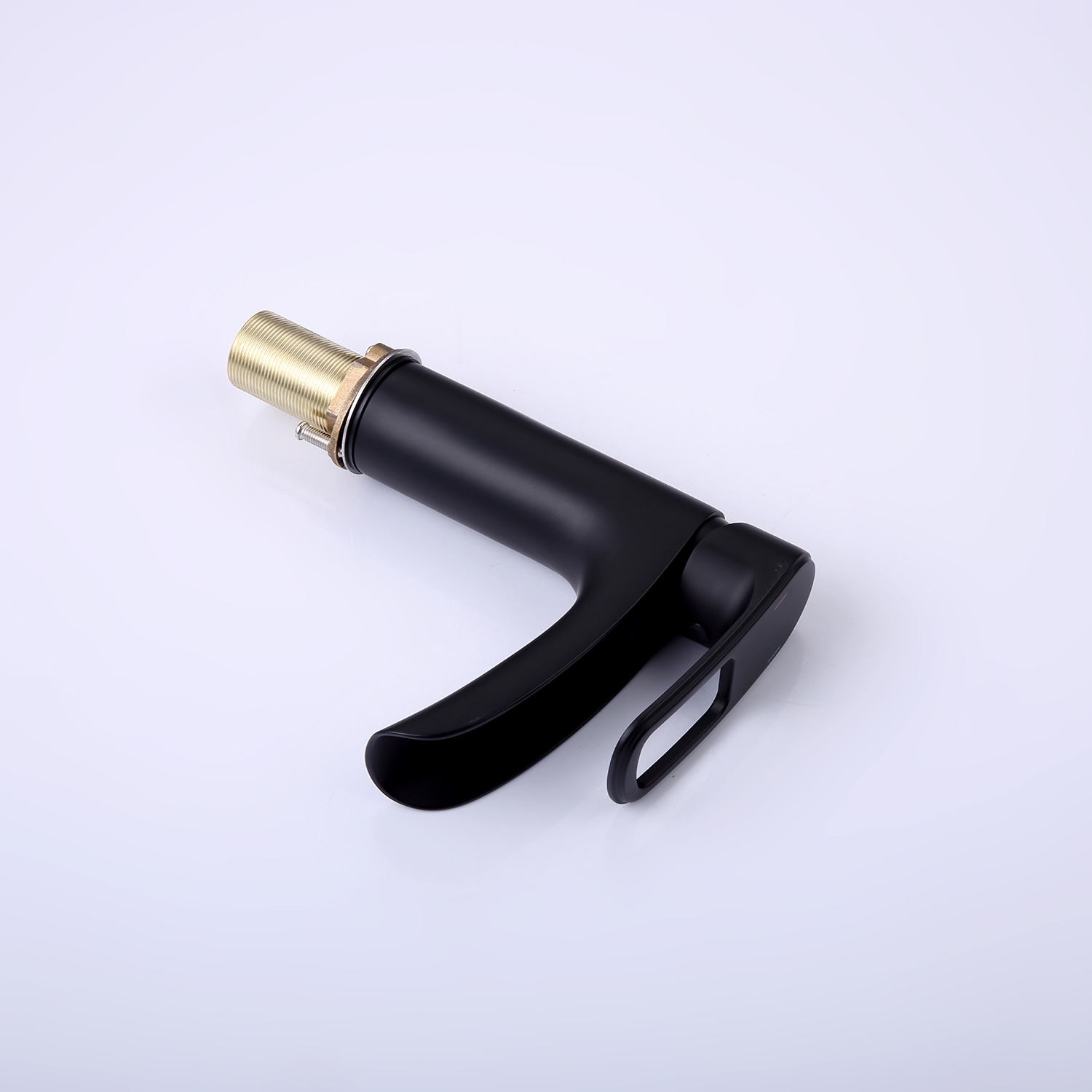 Mondawe Black Single hole 1-handle WaterSense Low-arc Commercial ...