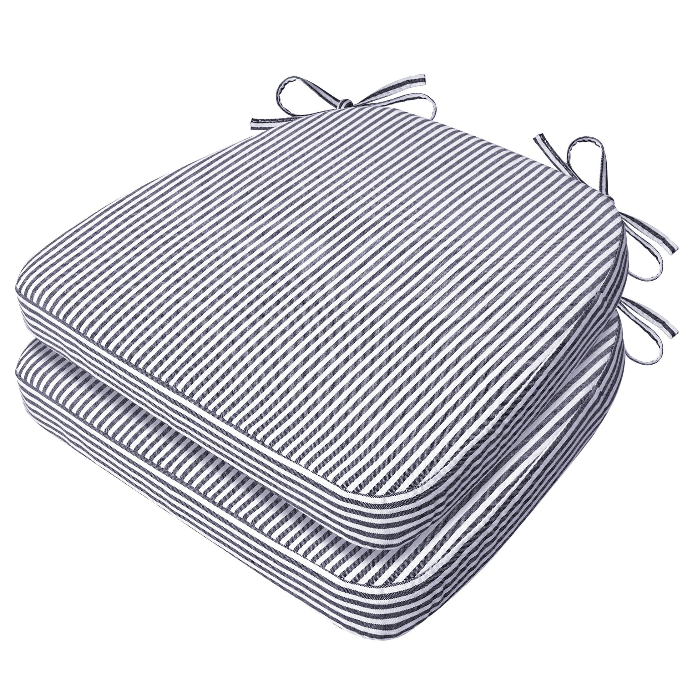 AAAAAcessories Foam Cushion Narrow Black Stripes Stripe Chair Cushion ...