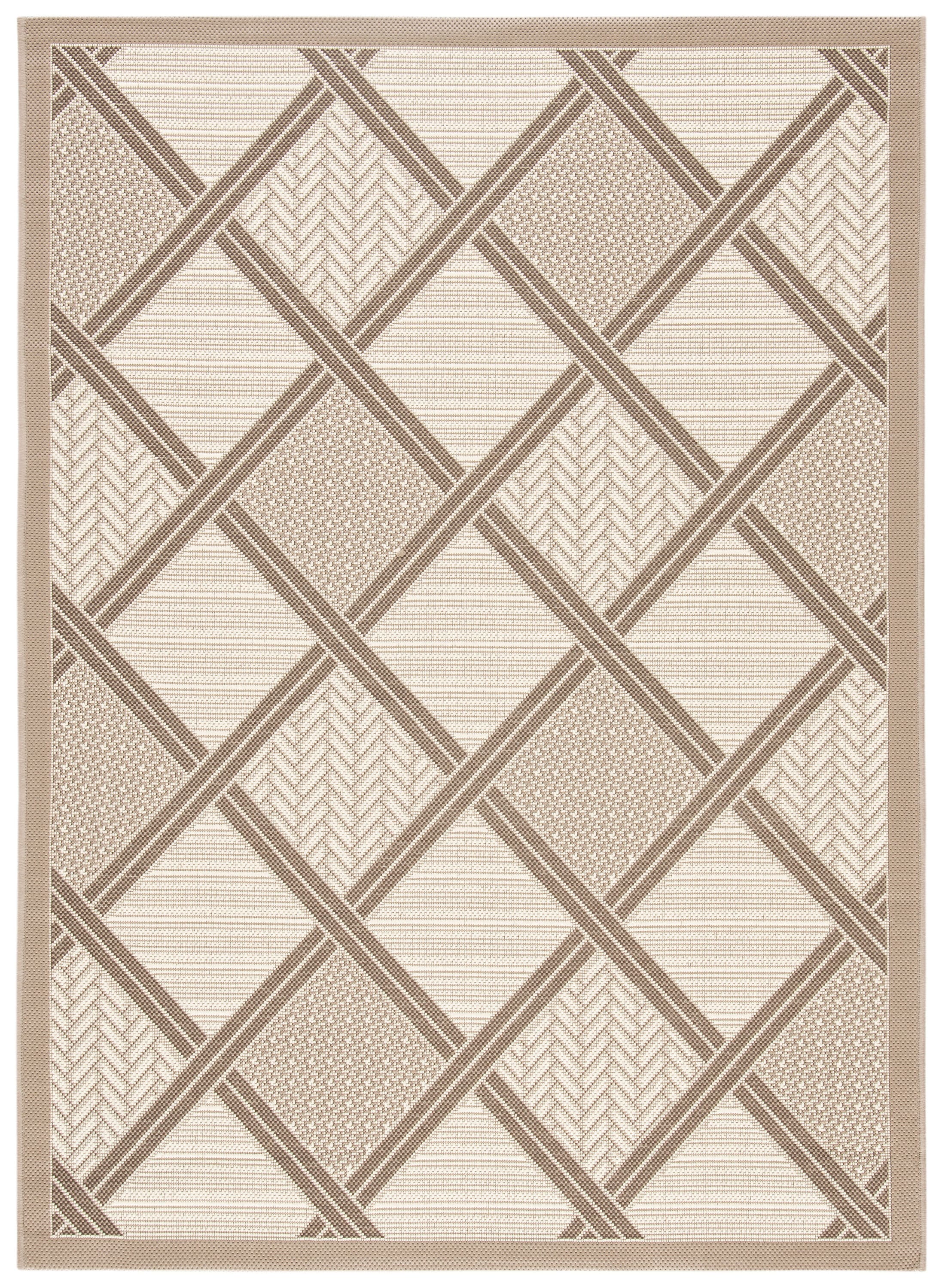 Safavieh Cy 7570-79A7 Beige D. Beige W/Choc Weft 4 X 6 Area Rug in the ...