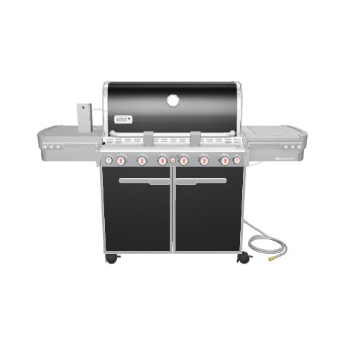 Weber Summit E-670 Black 6-Burner Infrared Natural Gas Grill with 1 ...