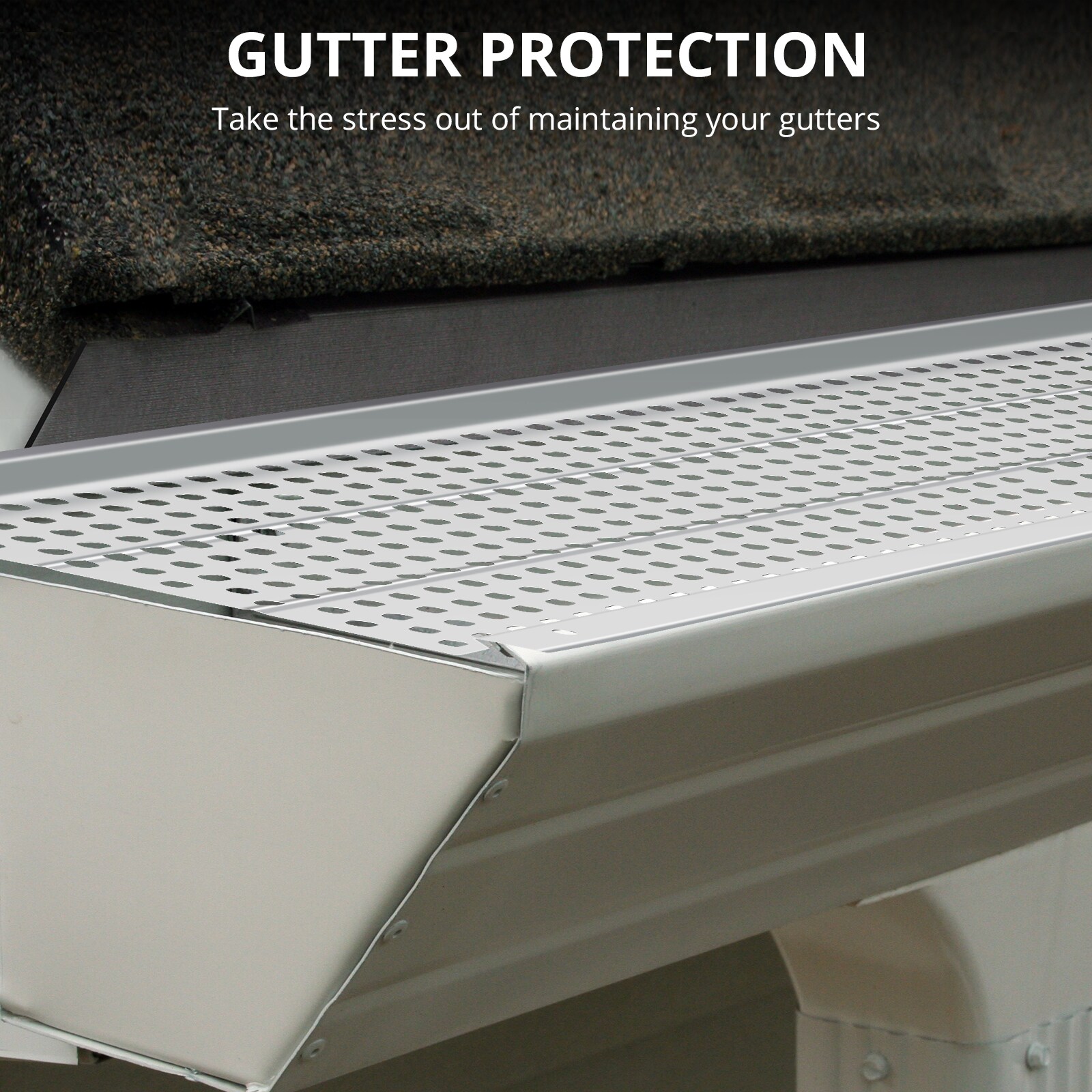 Garvee Aluminum Gutter Guard Leaf Filter Weatherproof Mesh For 5 And 6 ...