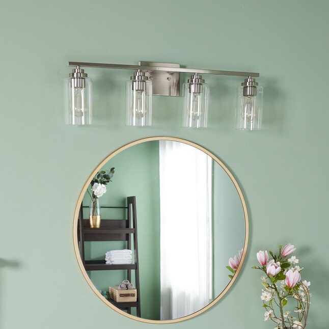KAWOTI Alder 30-in 4-Light Brushed Nickel Modern/Contemporary Vanity ... KAWOTI Alder 30-in 4-Light Brushed Nickel Modern/Contemporary Vanity ...