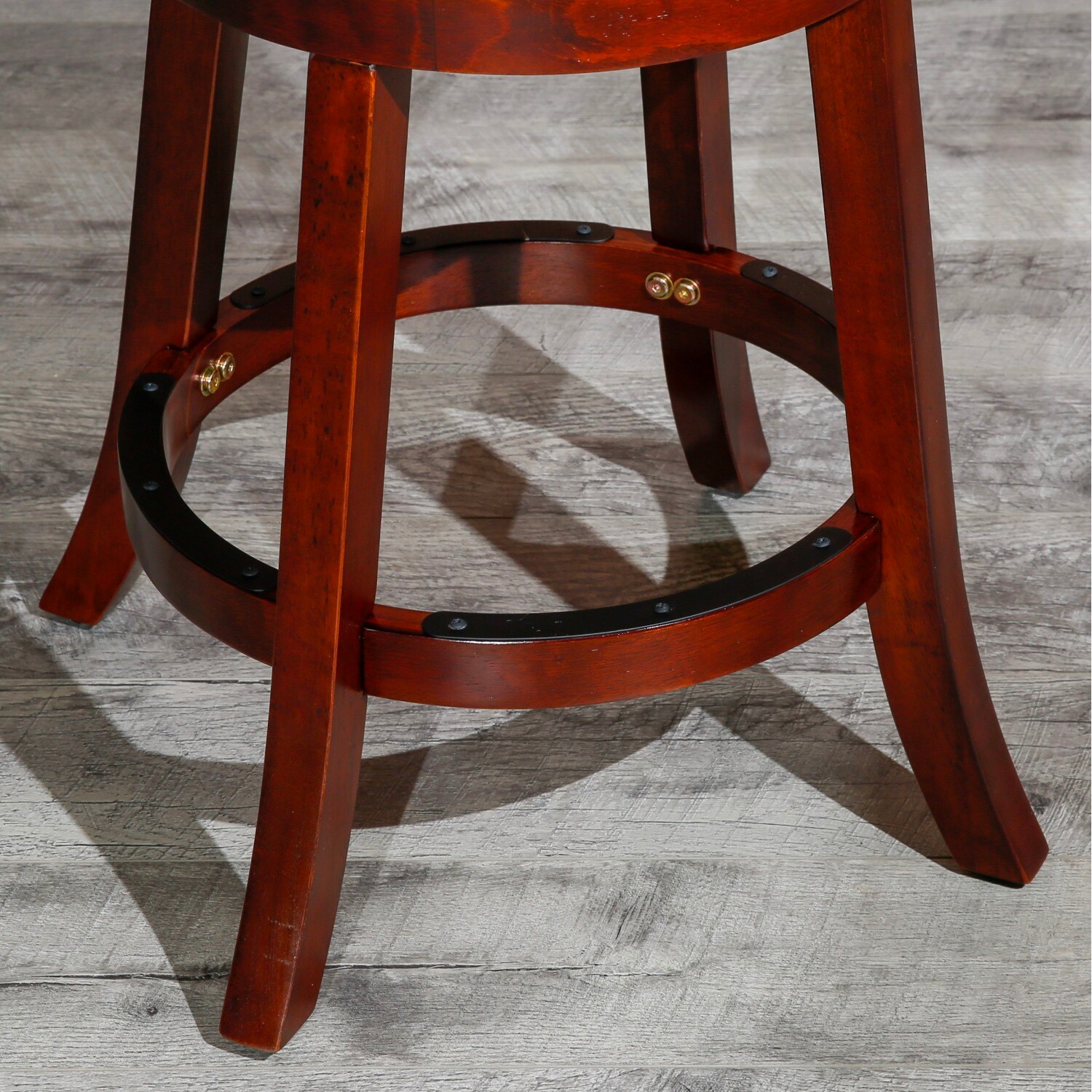 Streamdale Furniture Streamdale 24'' Counter Stool Cherry Finish Beige ...