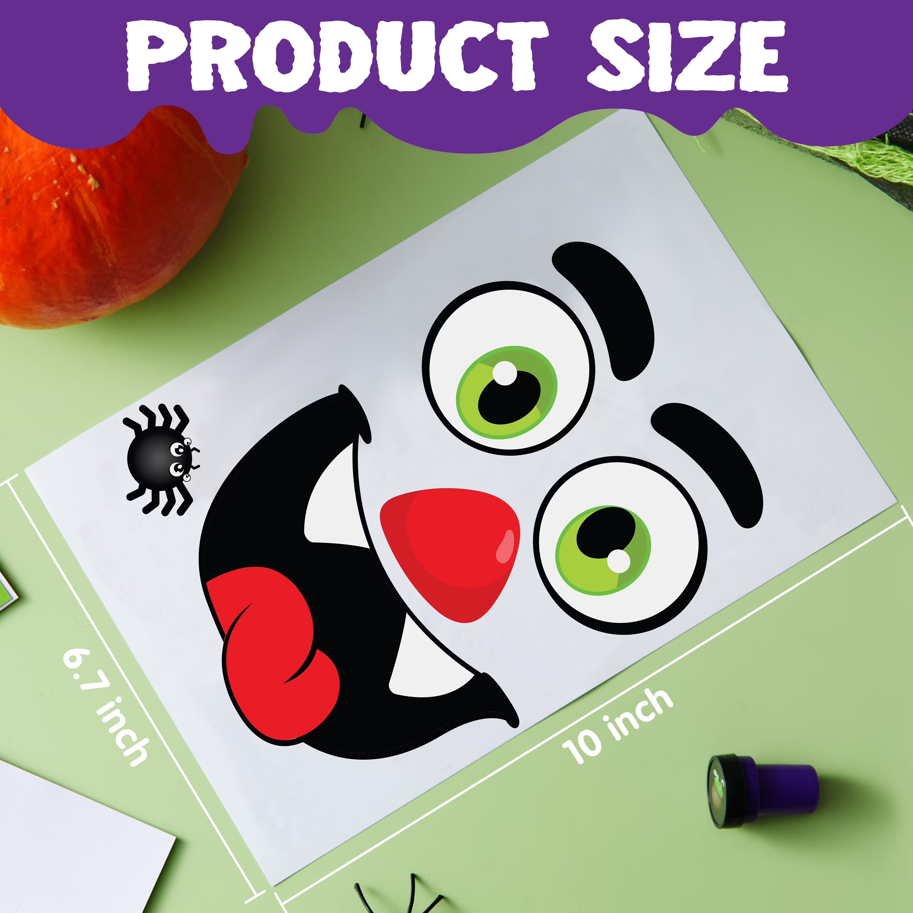 Joyfy Halloween Make 40 Faces Pumpkin Decorating Stickers in the ...