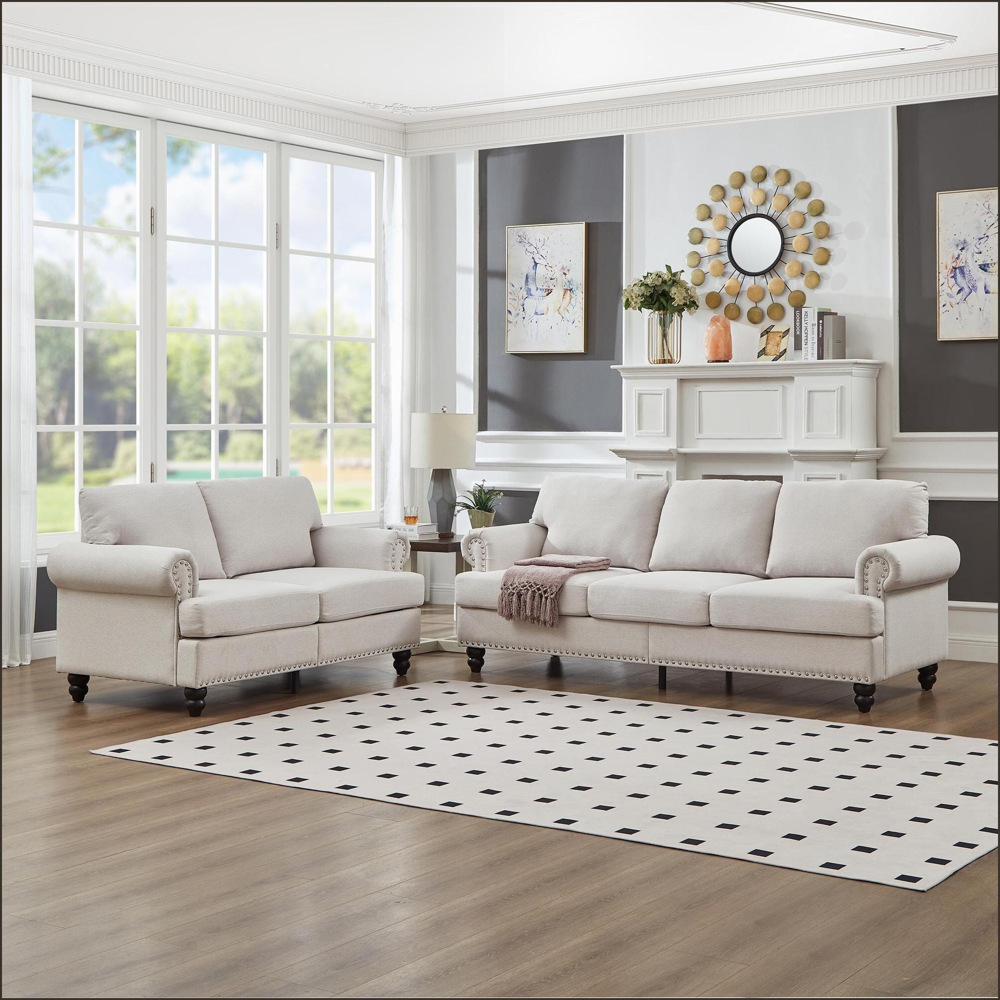 Watnature Sofas Couches Modern Classic 2+3 Seater with Storage for ...