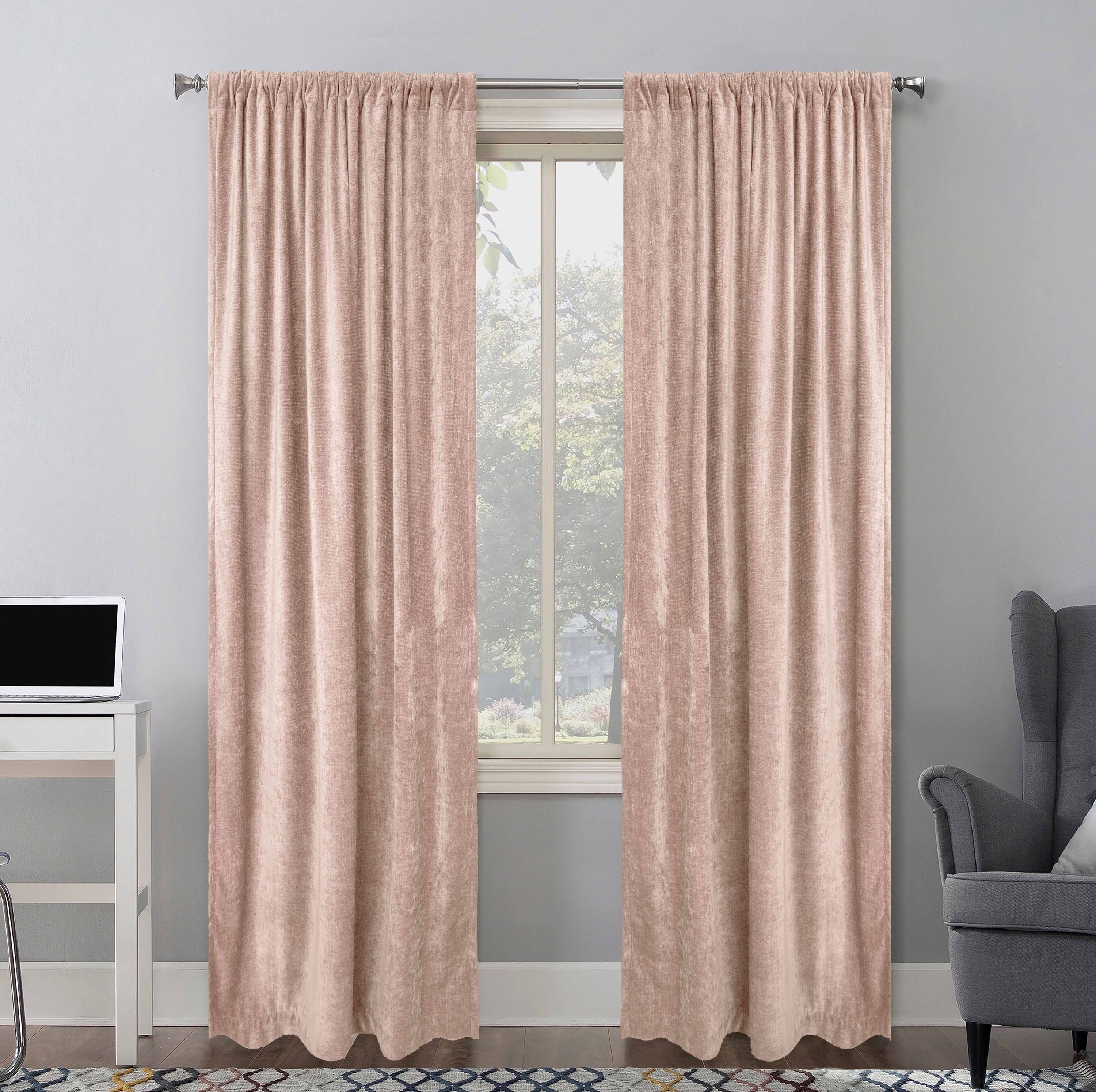 Style Selections ARIEL BEIGE BO 2PK in the Curtains & Drapes department ...