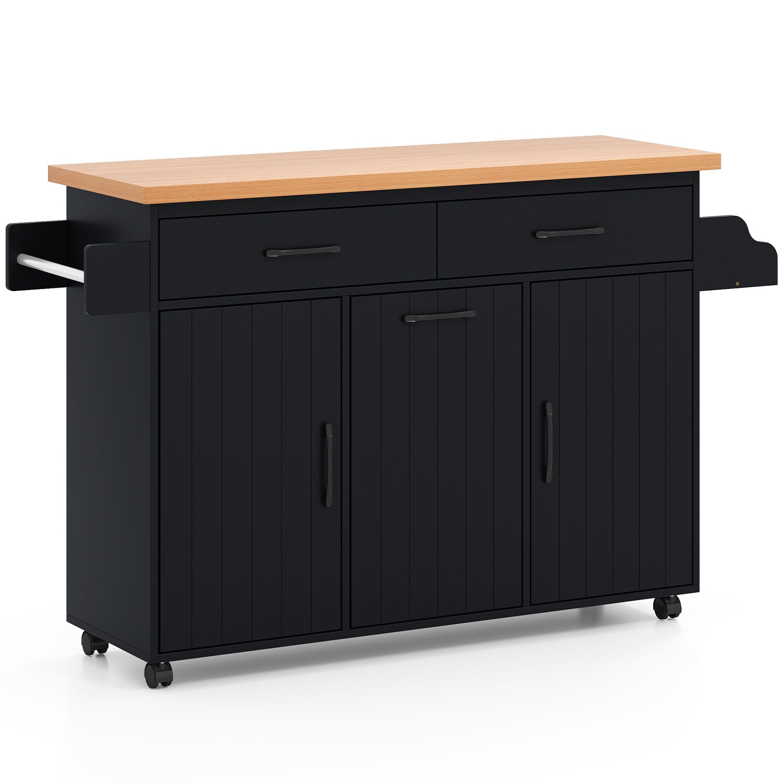 Slickblue Multi Function Kitchen Island Home Engineered Wood MDF Base ...