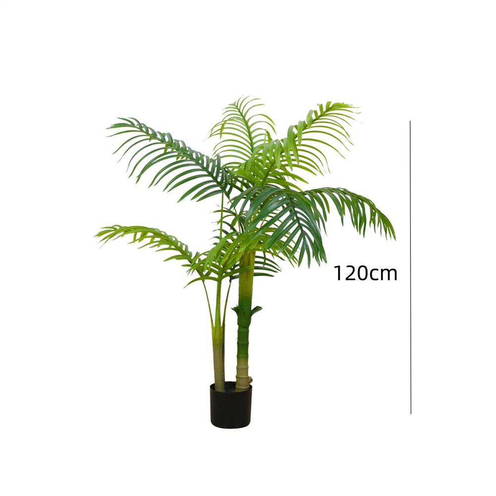 GarveeLife 4ft artificial palm tree fau+ tropical with 3 trunks ...