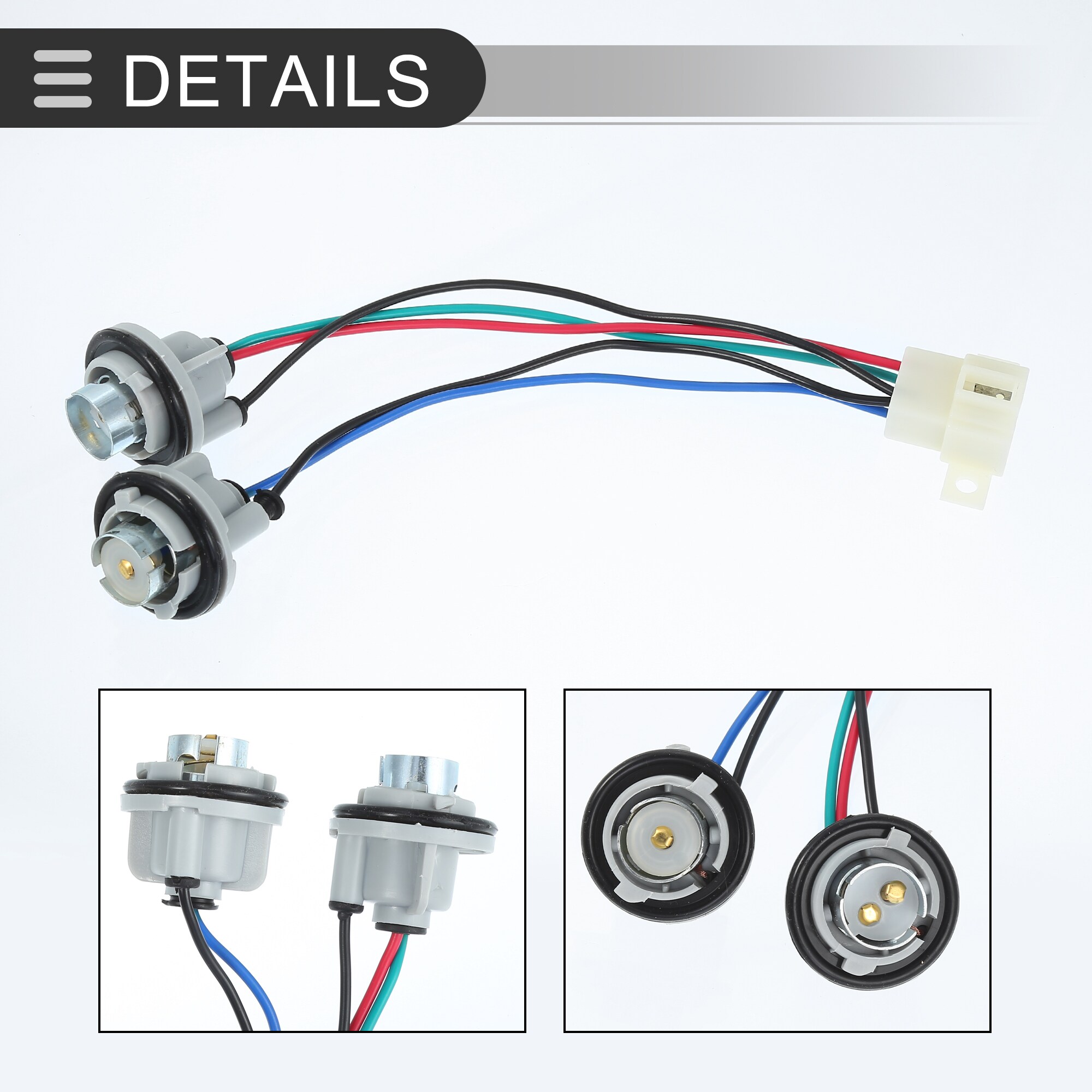 Unique Bargains Rear License Plate Light Bulb Tail Light Wiring Tail ...