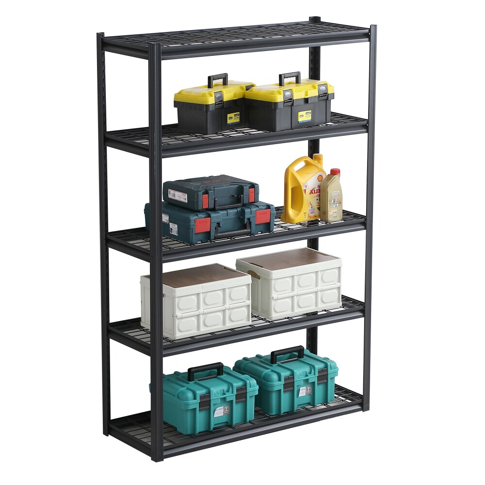 Wooakway 5-Tier Heavy Duty Freestanding Shelving Units 3000lbs Capacity ...