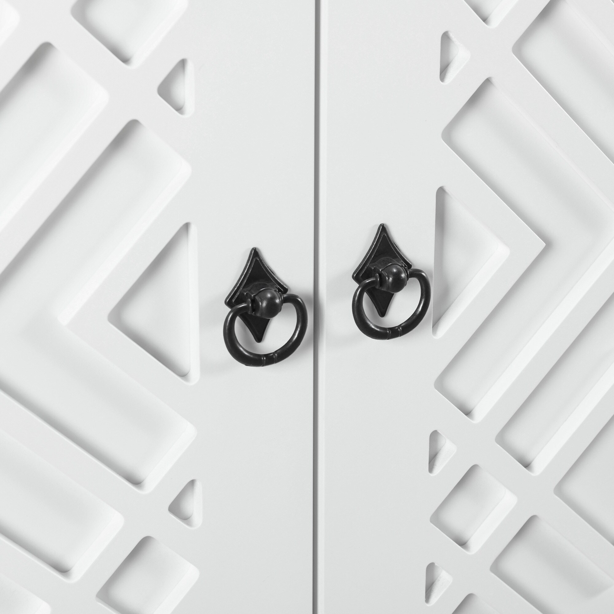 SINOFURN Contemporary/Modern White MDF Pantry in the Dining & Kitchen ...