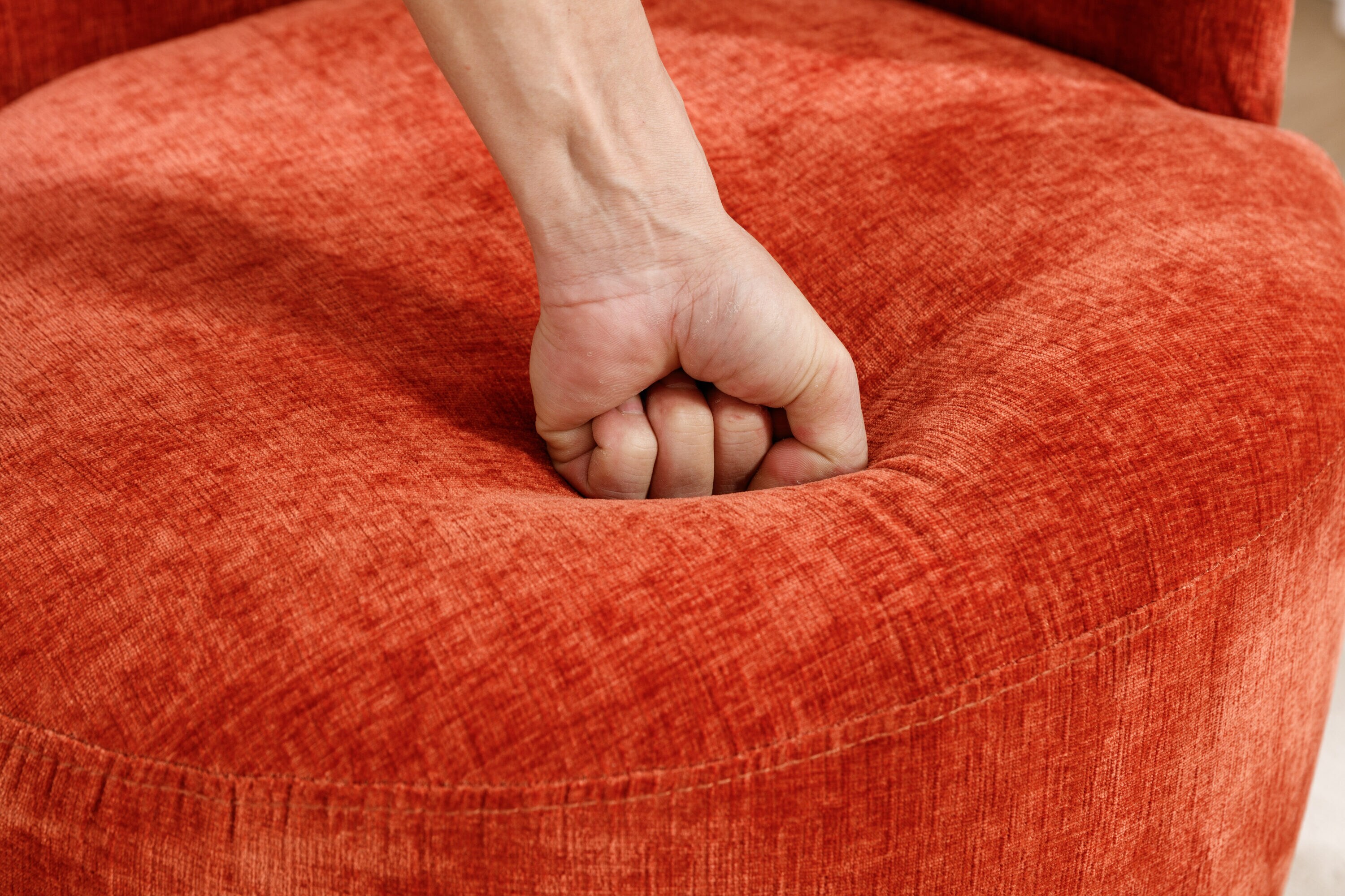 GDFStudio Chenille Fabric Swivel Accent Armchair Barrel Chair With ...