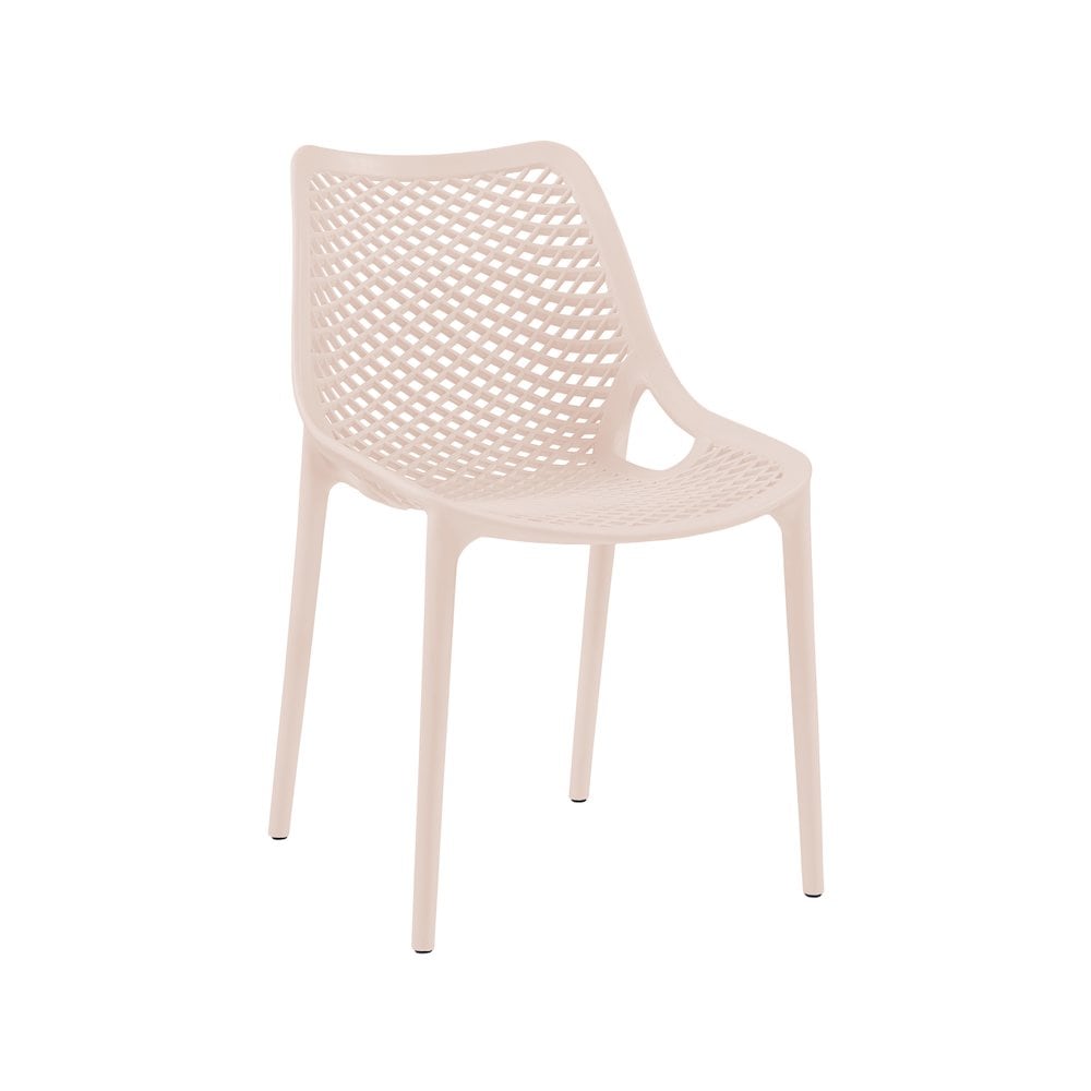 Meridian Mykonos Pink Outdoor Patio Dining Chair Set of 4 in the Dining ...