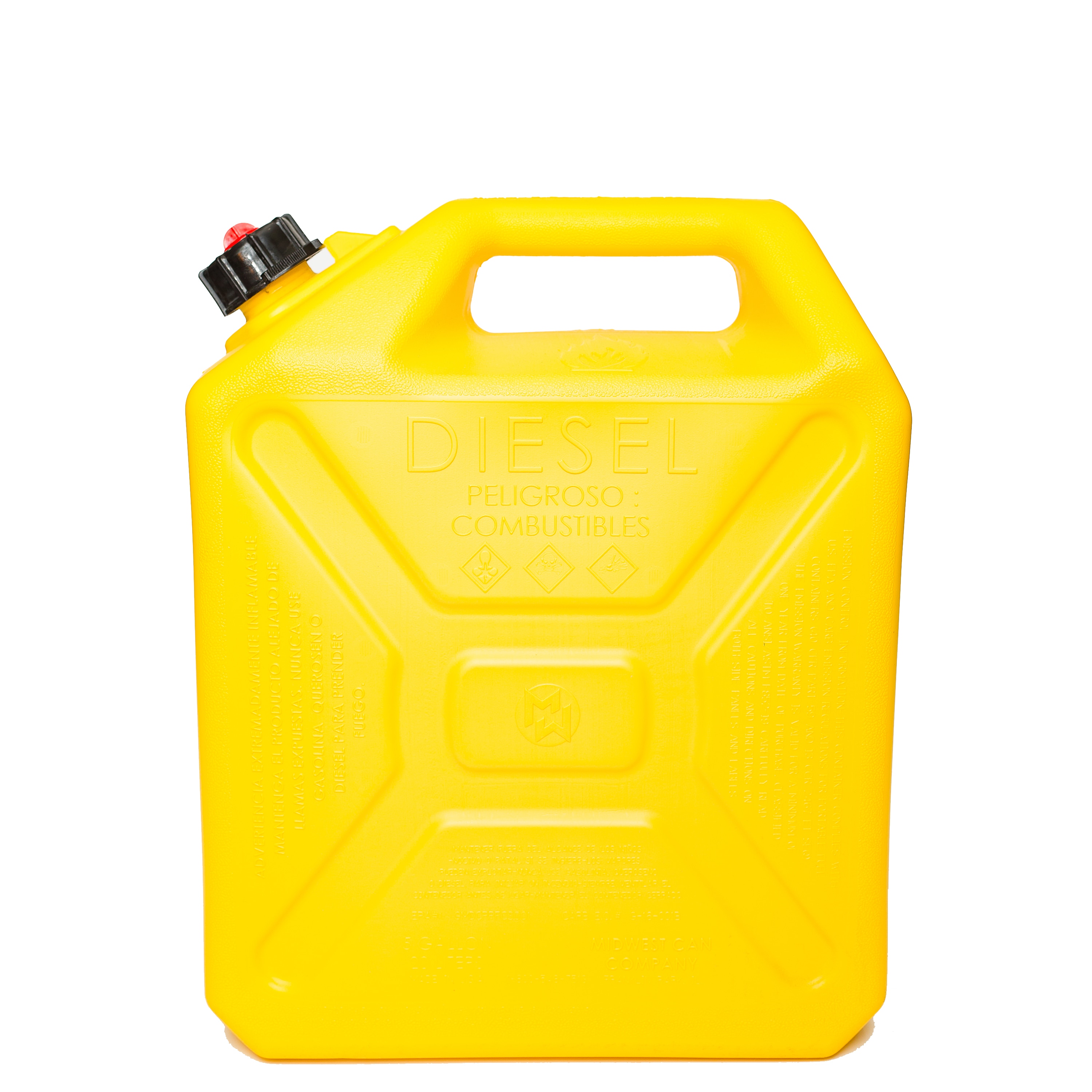 Midwest Can 5-Gallon Plastic Diesel Fuel Can 2-gpm Manual in the Gas ...