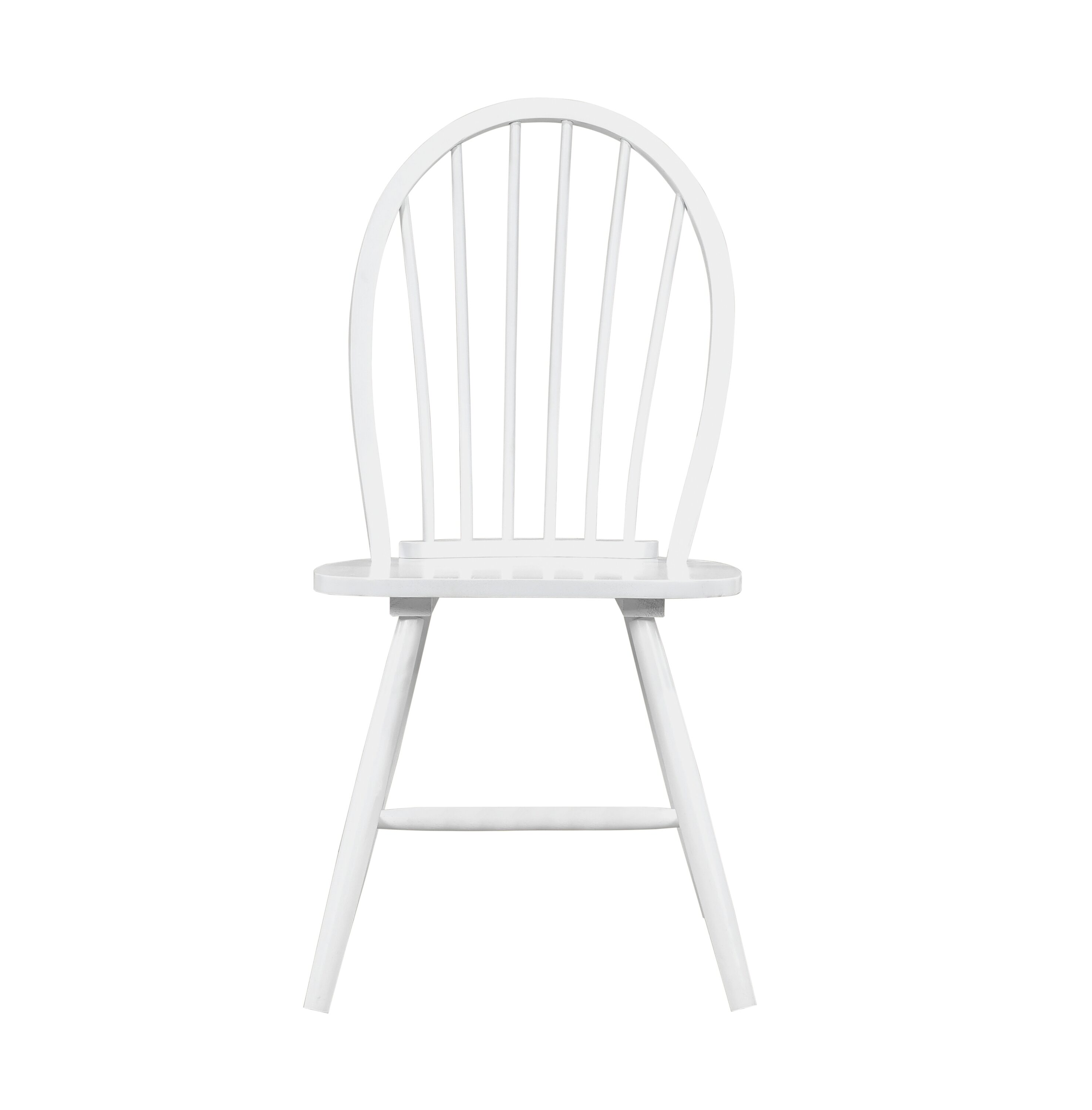 Blisstyle White Finish Side Chairs Set of 2 Farmhouse Style Wooden ...