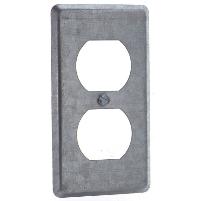 STEEL CITY 1-Gang Rectangle Silver Metal Electrical Box Cover at Lowes.com STEEL CITY 1-Gang Rectangle Silver Metal Electrical Box Cover at Lowes.com