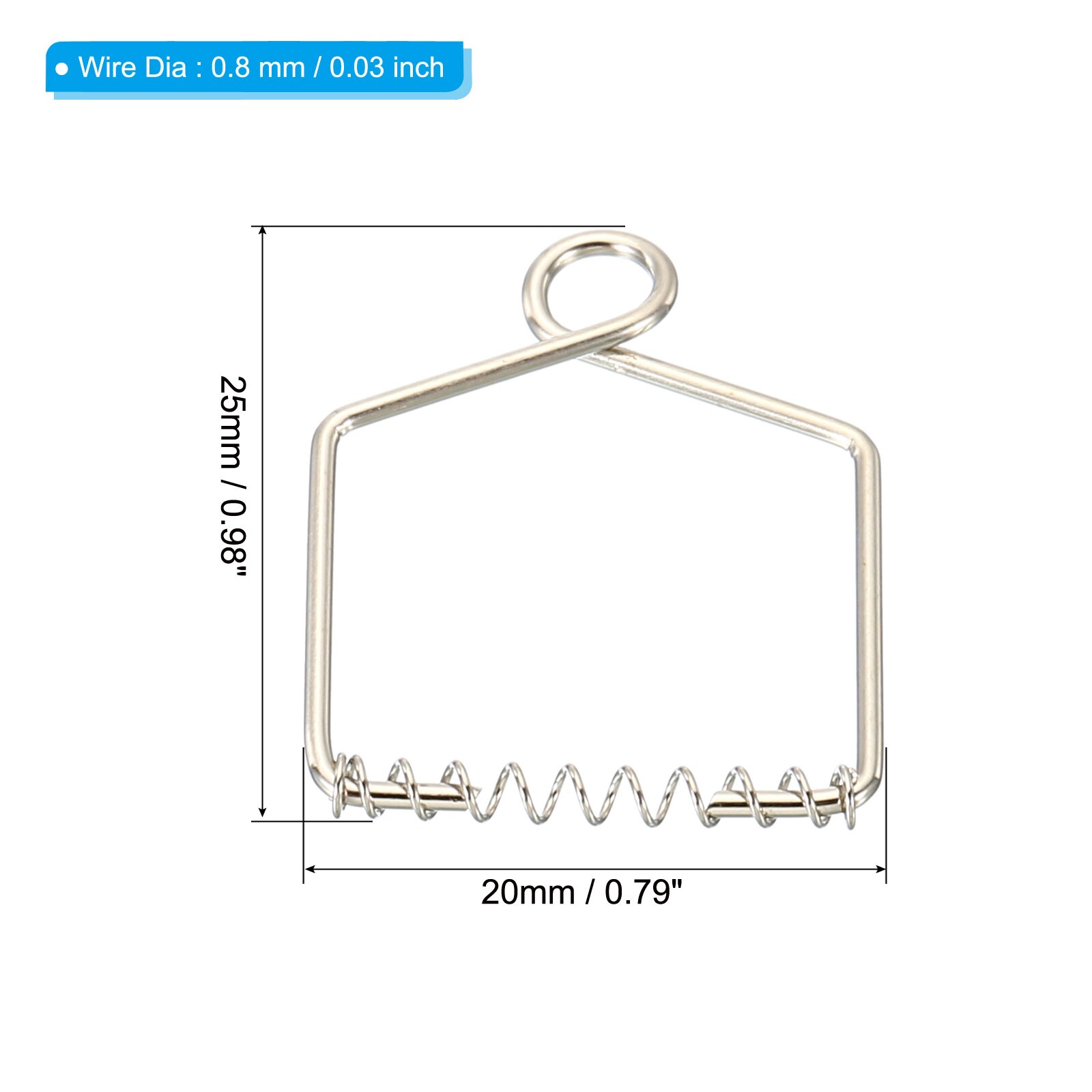 PATIKIL 50 Pack 26mm L x 20mm W Crystal Chandelier Buckle Replacement ...