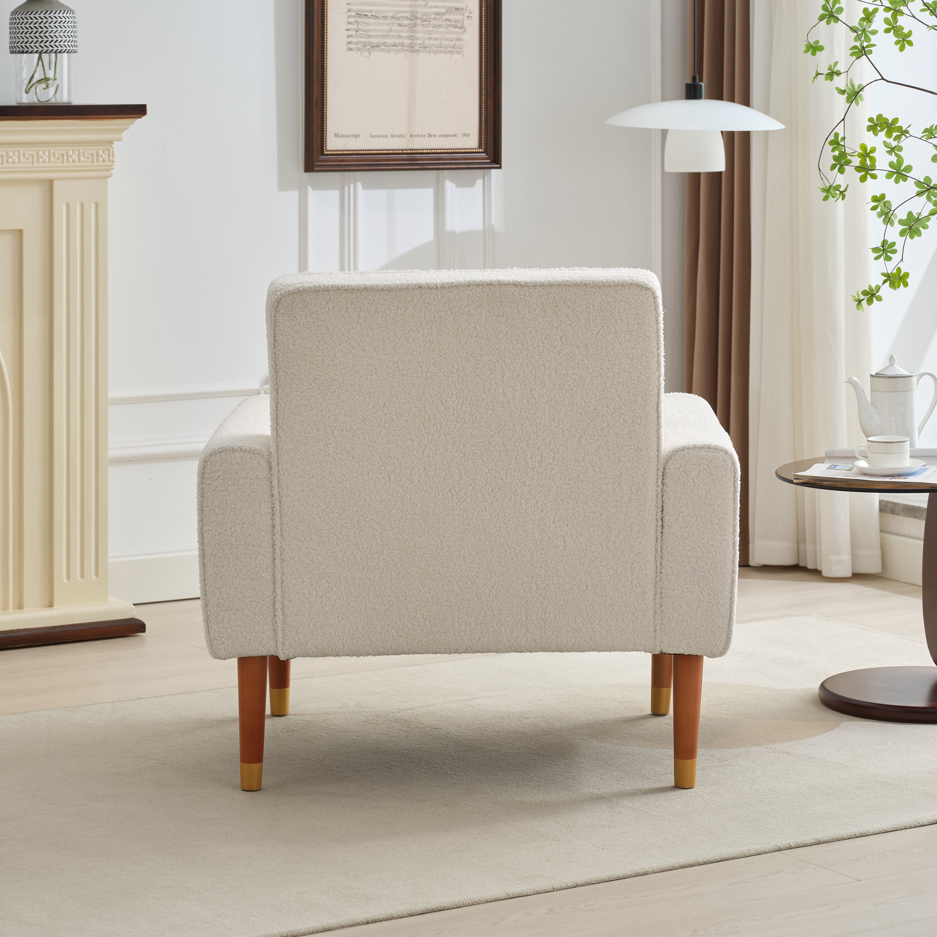 Christopher Knight Home Labi Classic Boucle Accent Chair-Beige in the ...