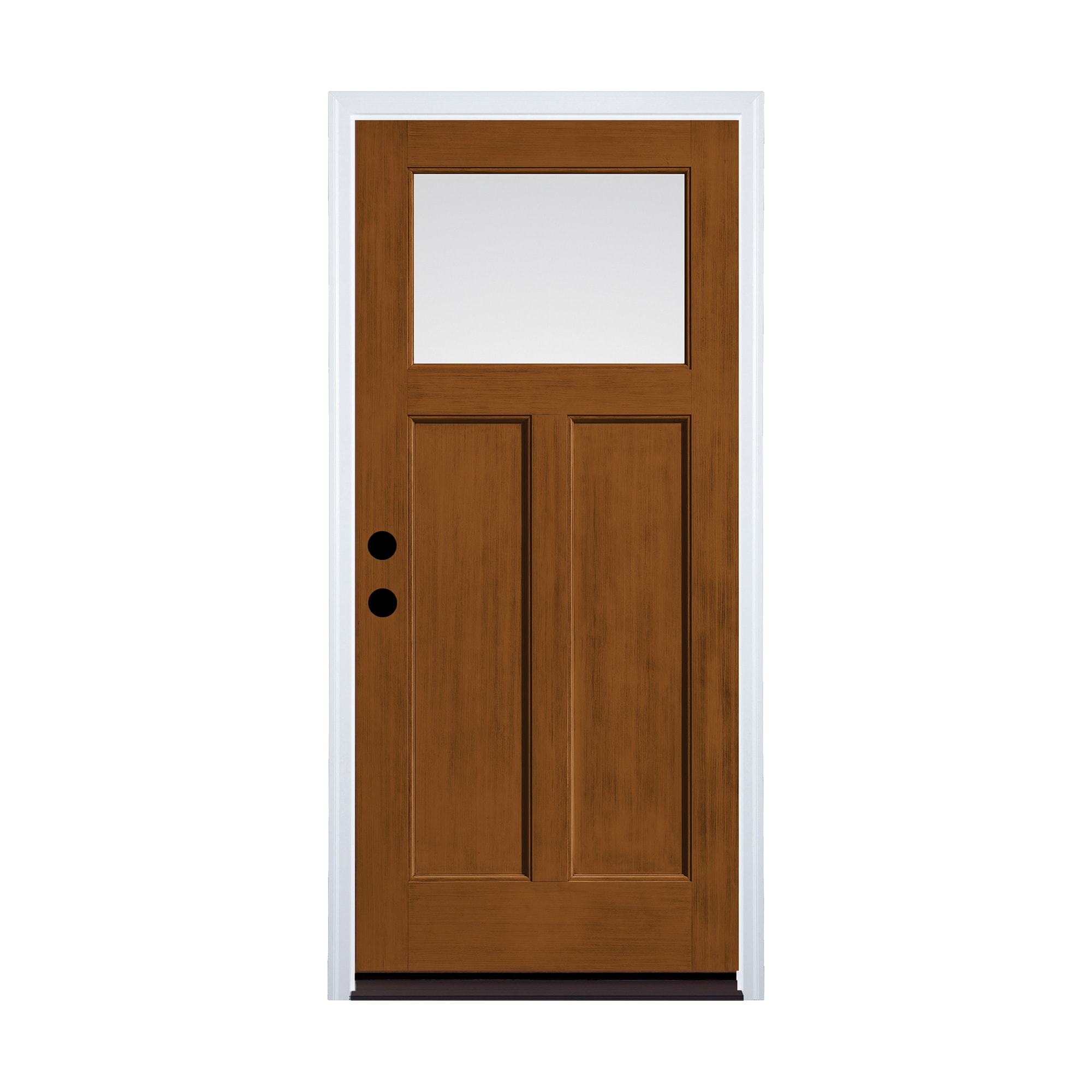 Therma-Tru Classic Craft 36-in x 80-in x 4-9/16-in Fiberglass Right ...