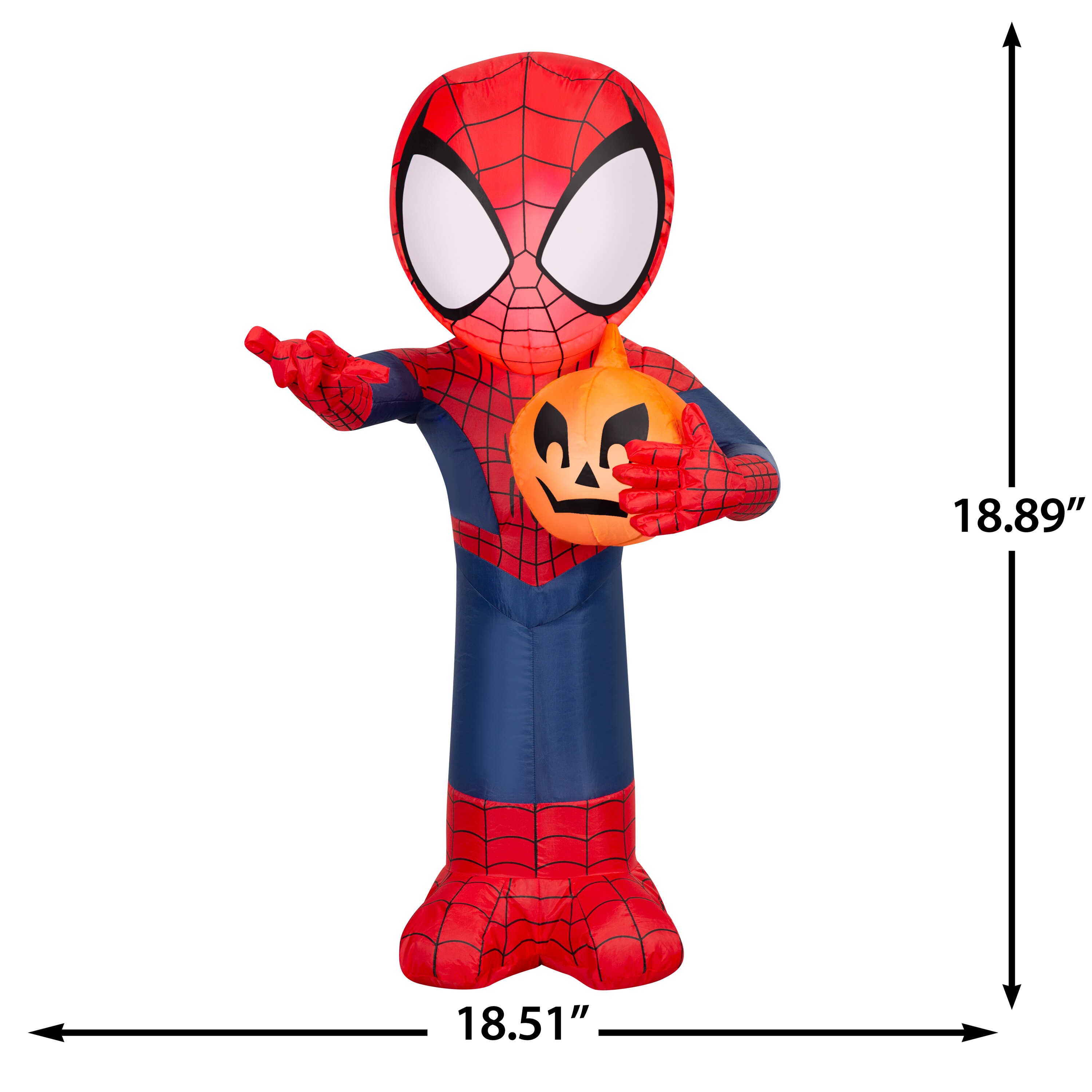 Gemmy 3.5-ft Yard stake Lighted Marvel Spider-Man Inflatable in the ...