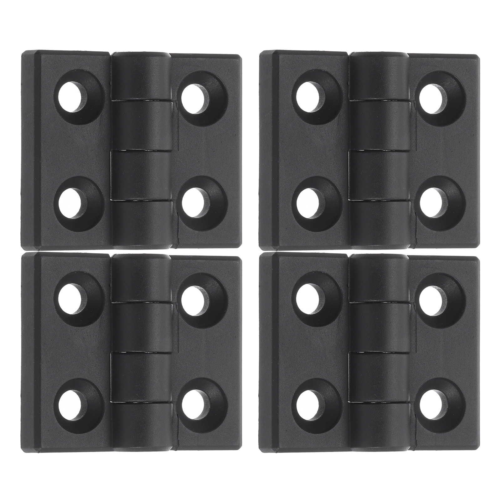 Unique Bargains 4pcs Adjustable 180 Degree Hinges 45mm x 52mm Nylon ...
