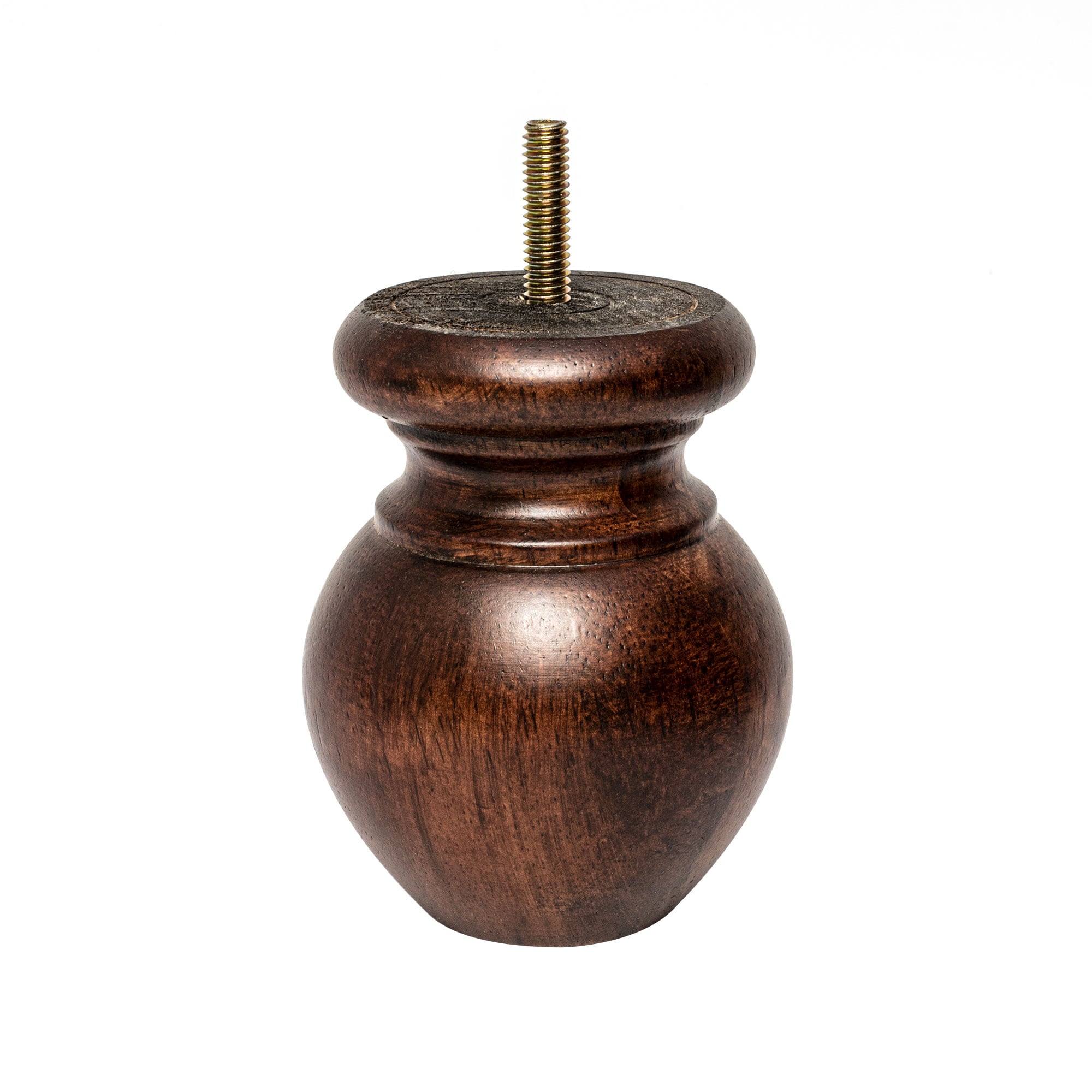 Architectural Products by Outwater 3.125-in x 4-in Bun feet Rubberwood ...