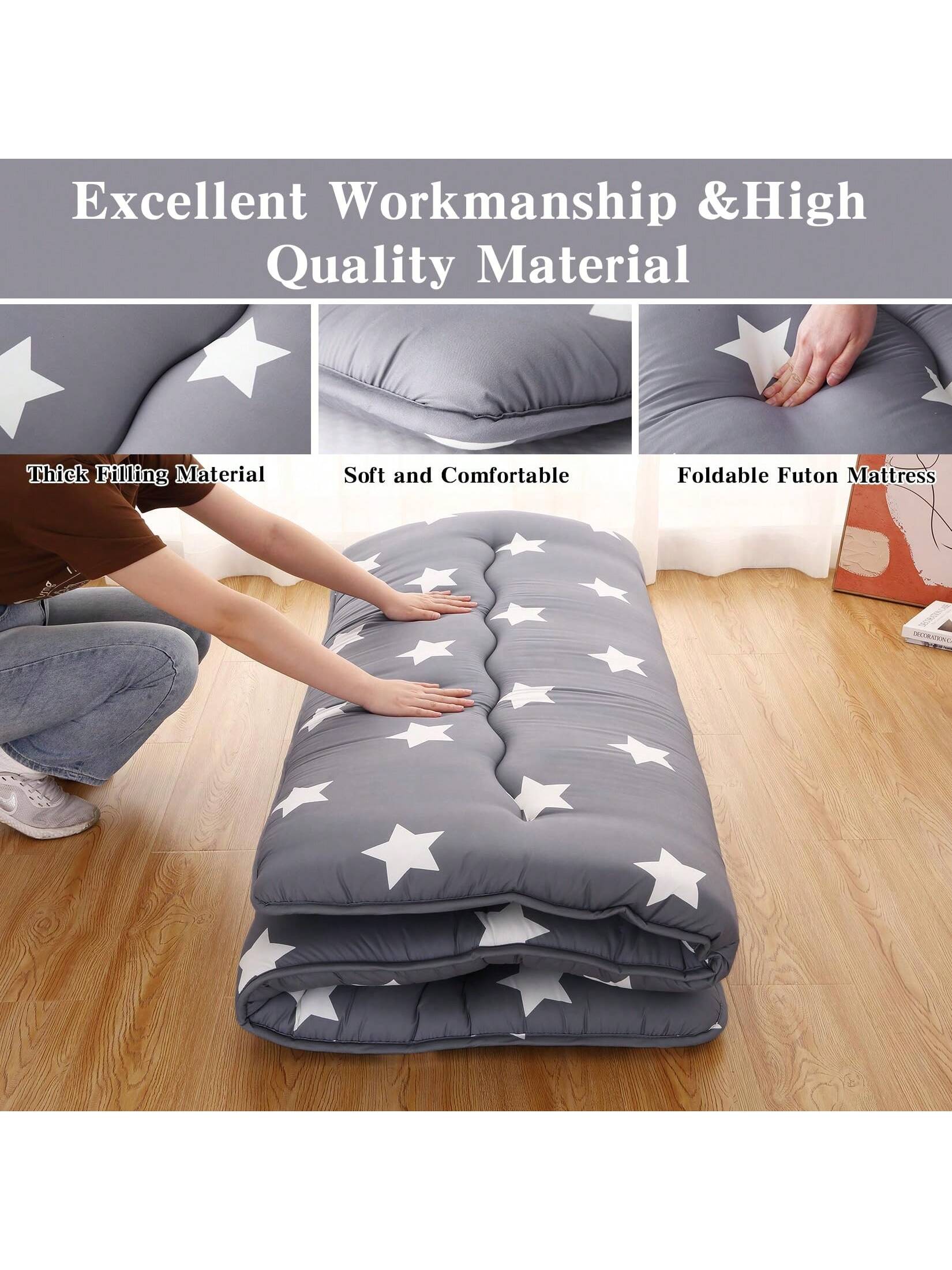 Qeetex Floral Pattern Japanese Futon Mattress For Adults. Twin Size ...