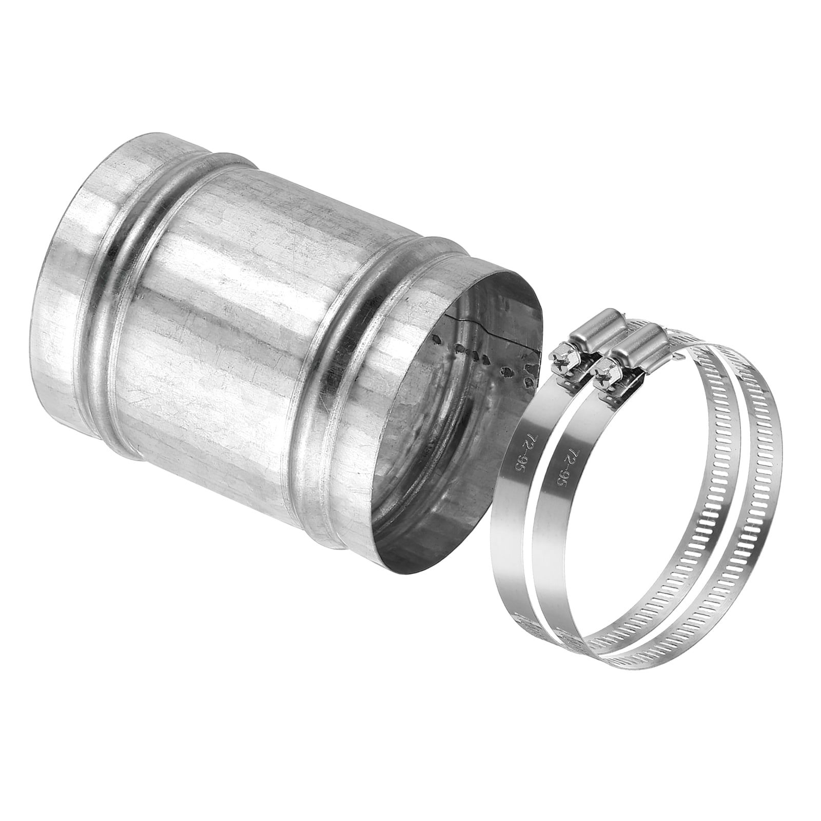 PATIKIL 80mm/3 Inch Duct Connector Galvanized Steel Duct Coupling Vent ...