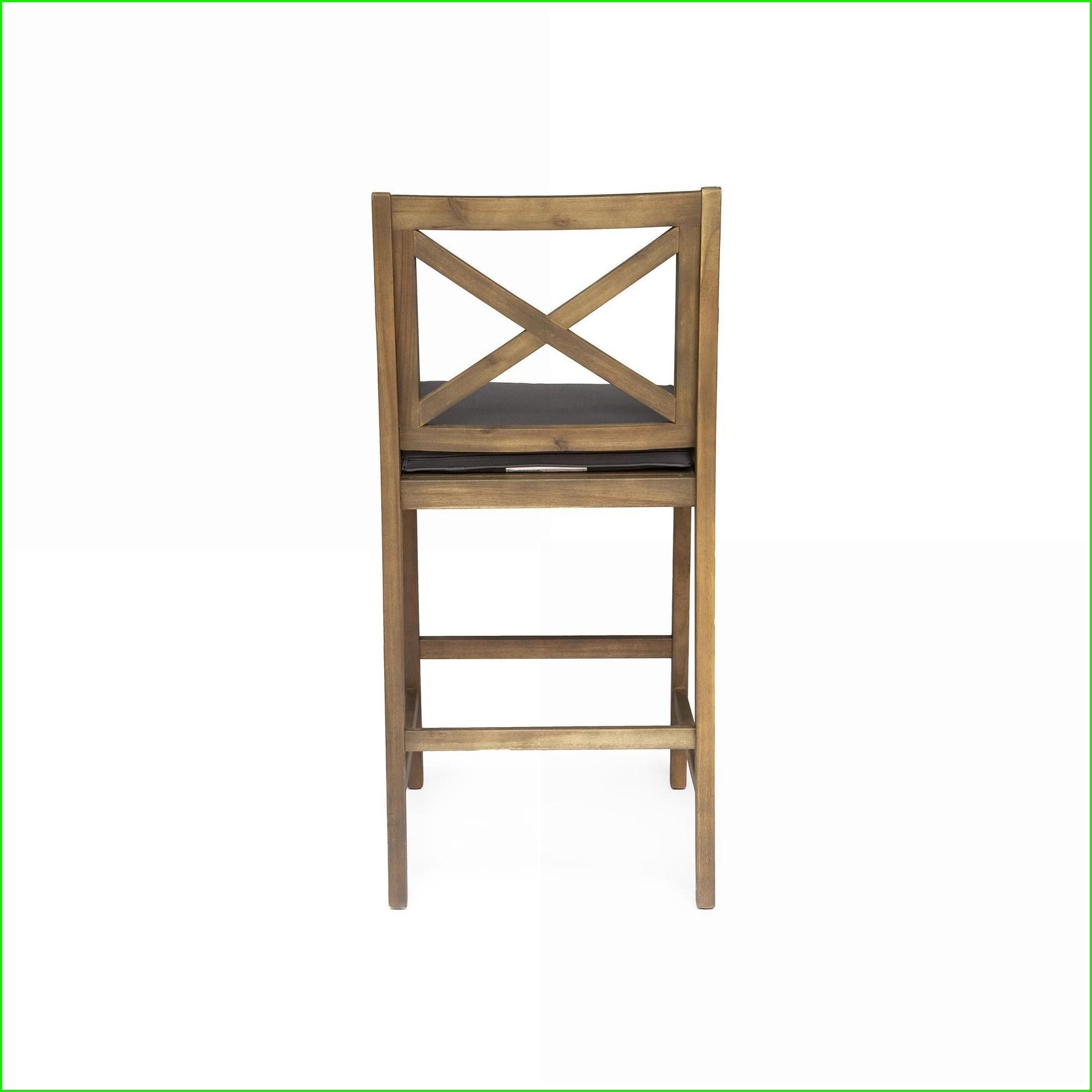 Watnature Outdoor Barstools Set of 2 Farmhouse Cross Back for Dining ...