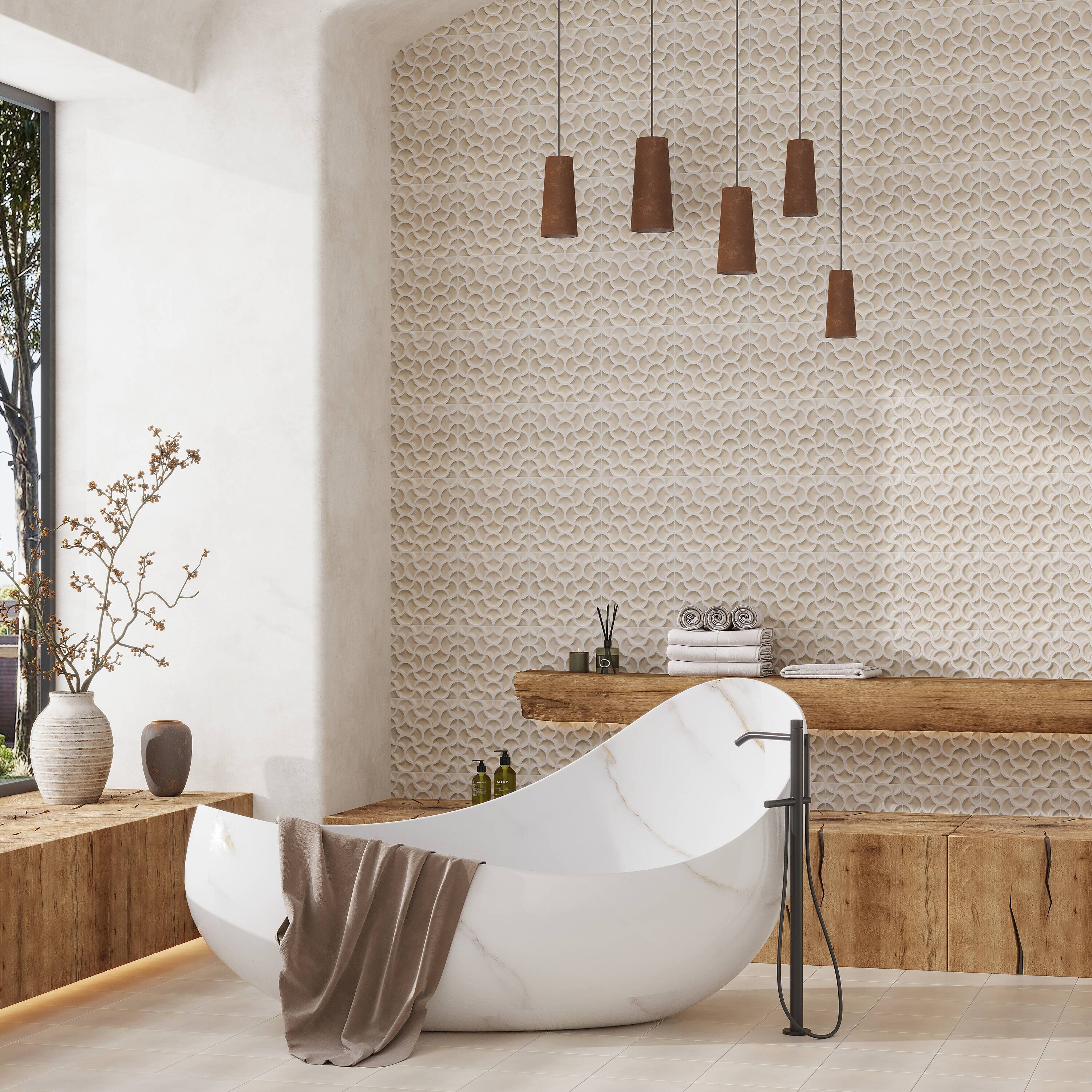 Apollo Tile Citadel Soft Beige Terracotta 13-in x 13-in Matte Porcelain ...