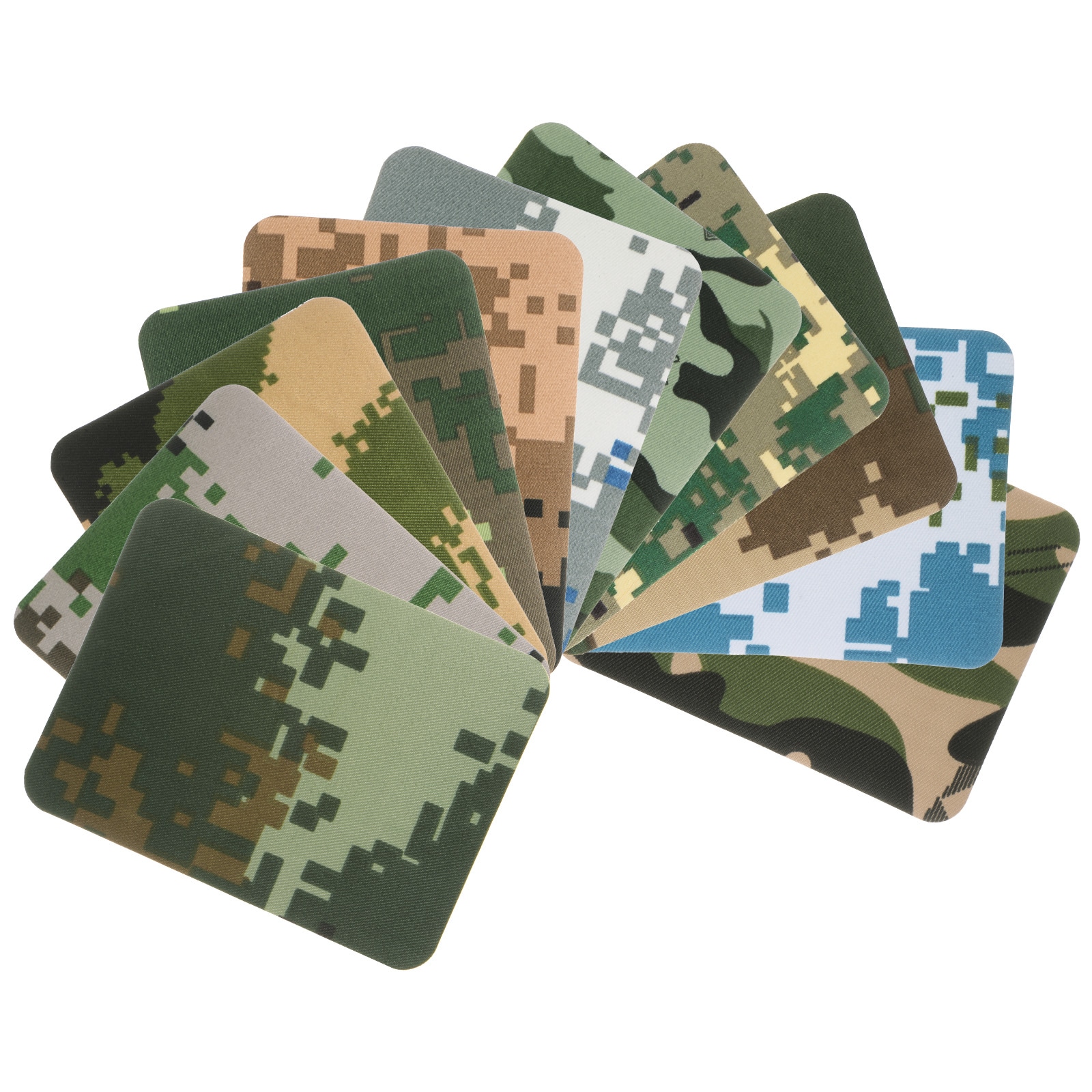 Harfington 11pcs Camouflage Iron on Patches for Clothing Repair 4.9inch ...