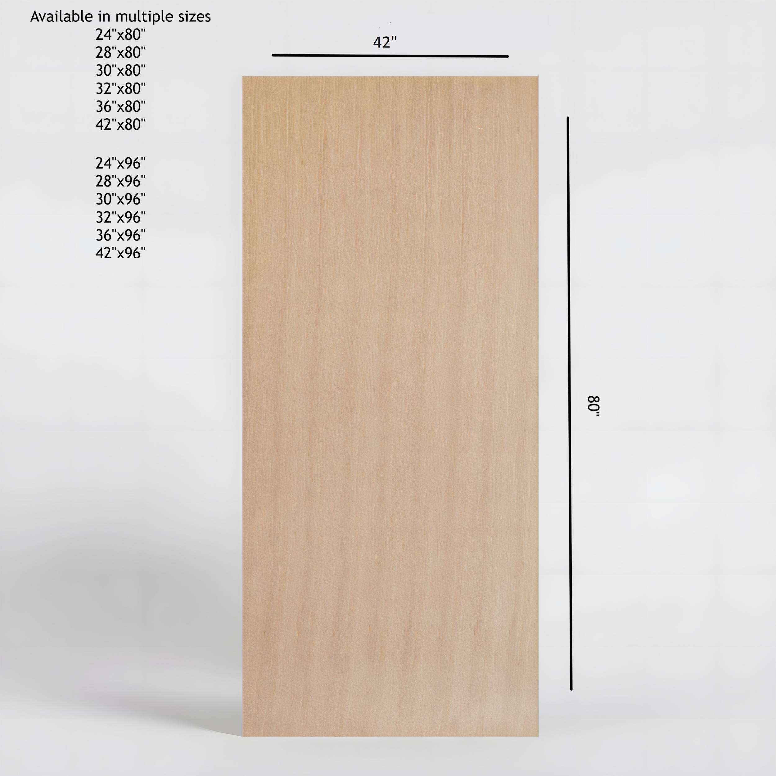 ETO DOORS Hermosa 42-in x 80-in Light brown Smooth Solid core ...