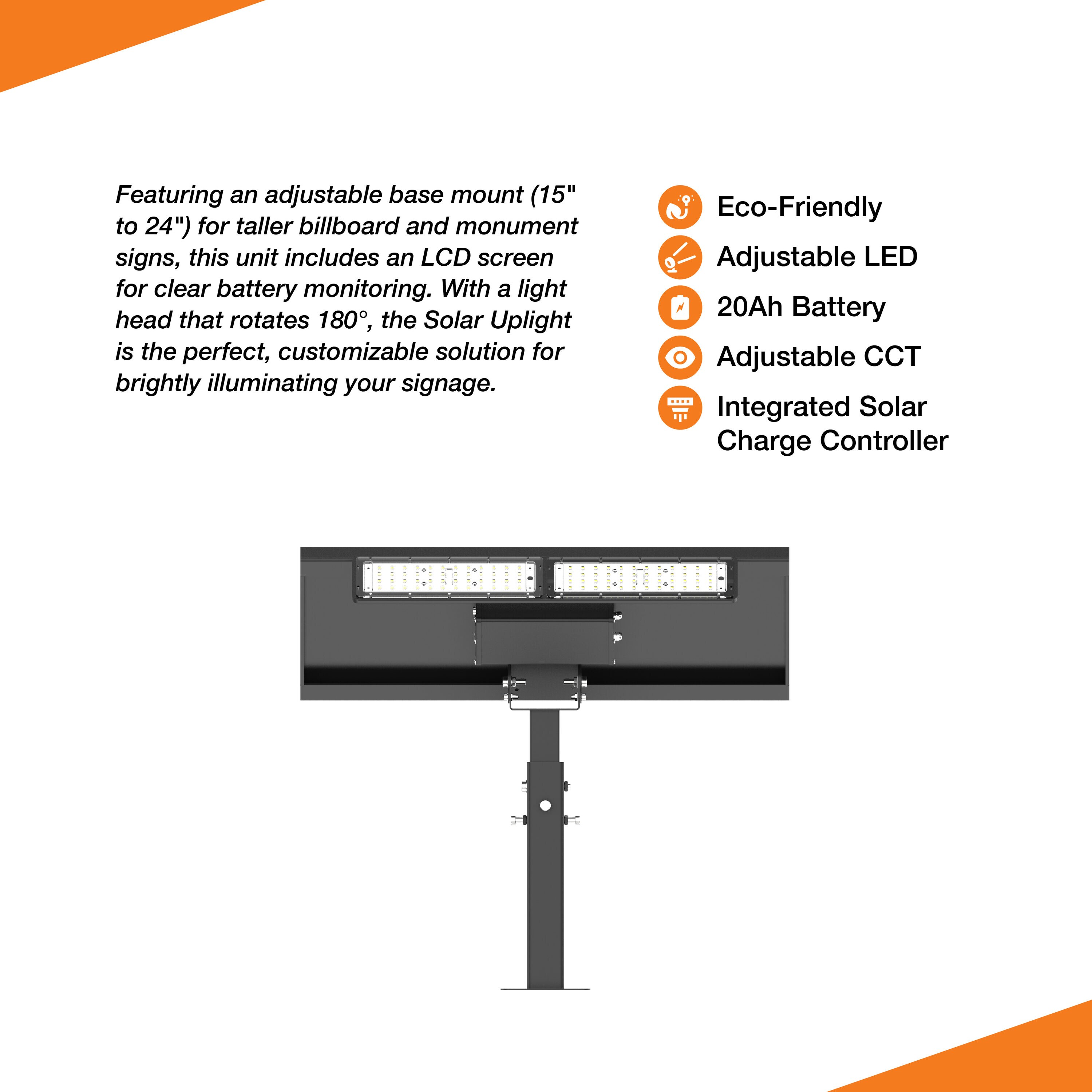Beyond Solar SUNRISE PRO Solar Signage Light 10 Watt 2300 Lumens 5000K ...