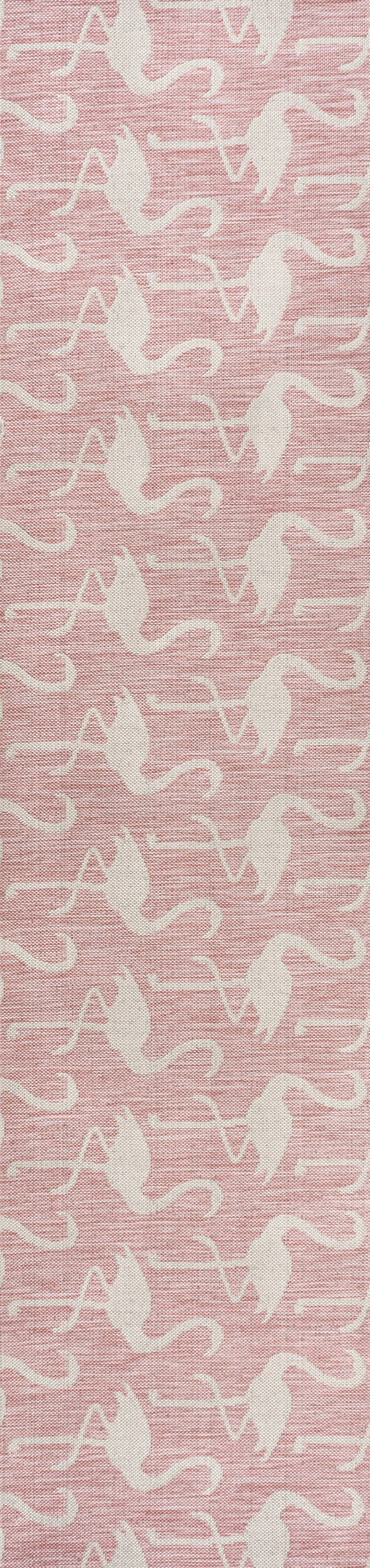 JONATHAN Y TUSCAN SUN Liana Casual Coastal Flamingos Two-Tone 2 x 8 (ft ...