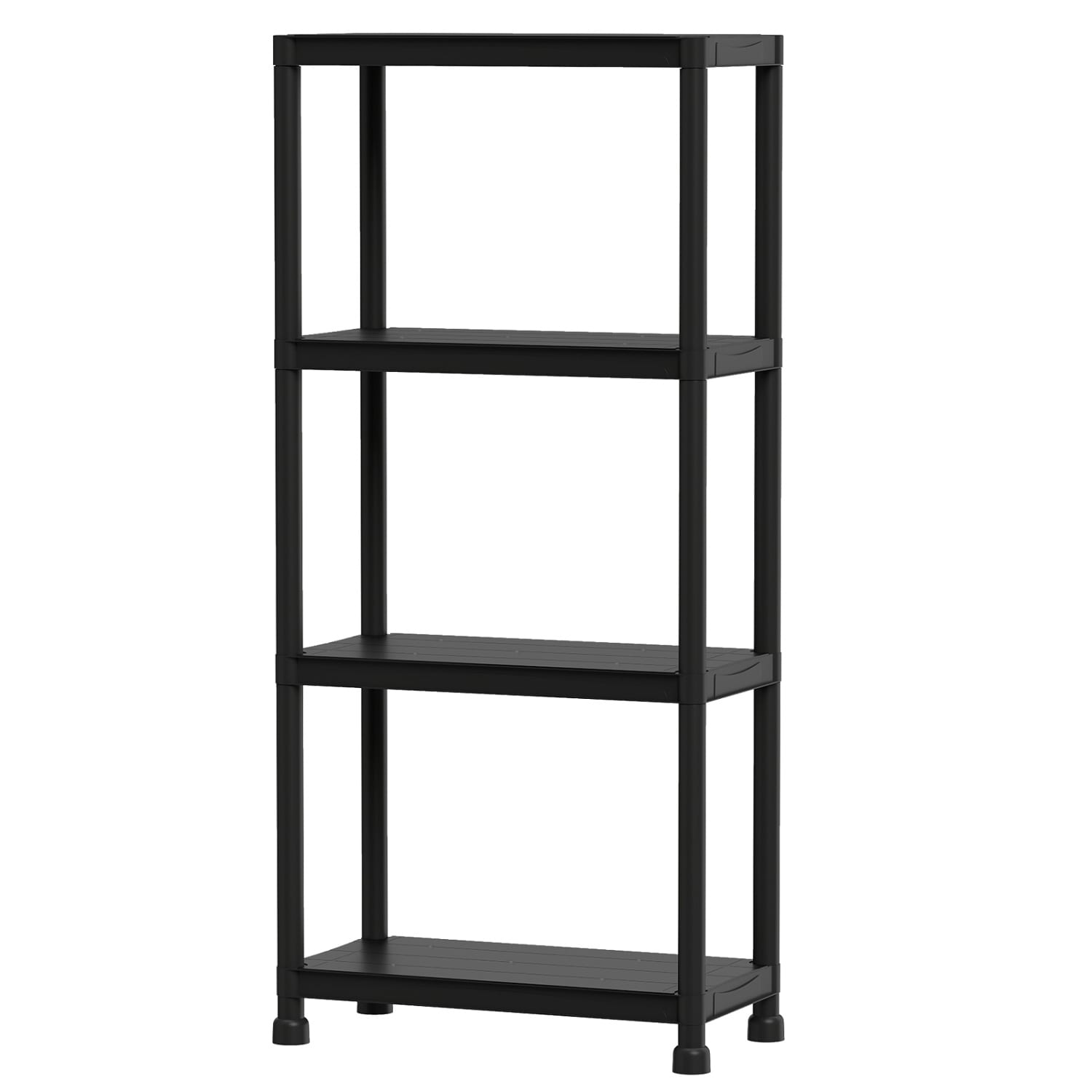 Slickblue Multi Level Black Storage Shelving Unit with 3/4/5 Storage ...