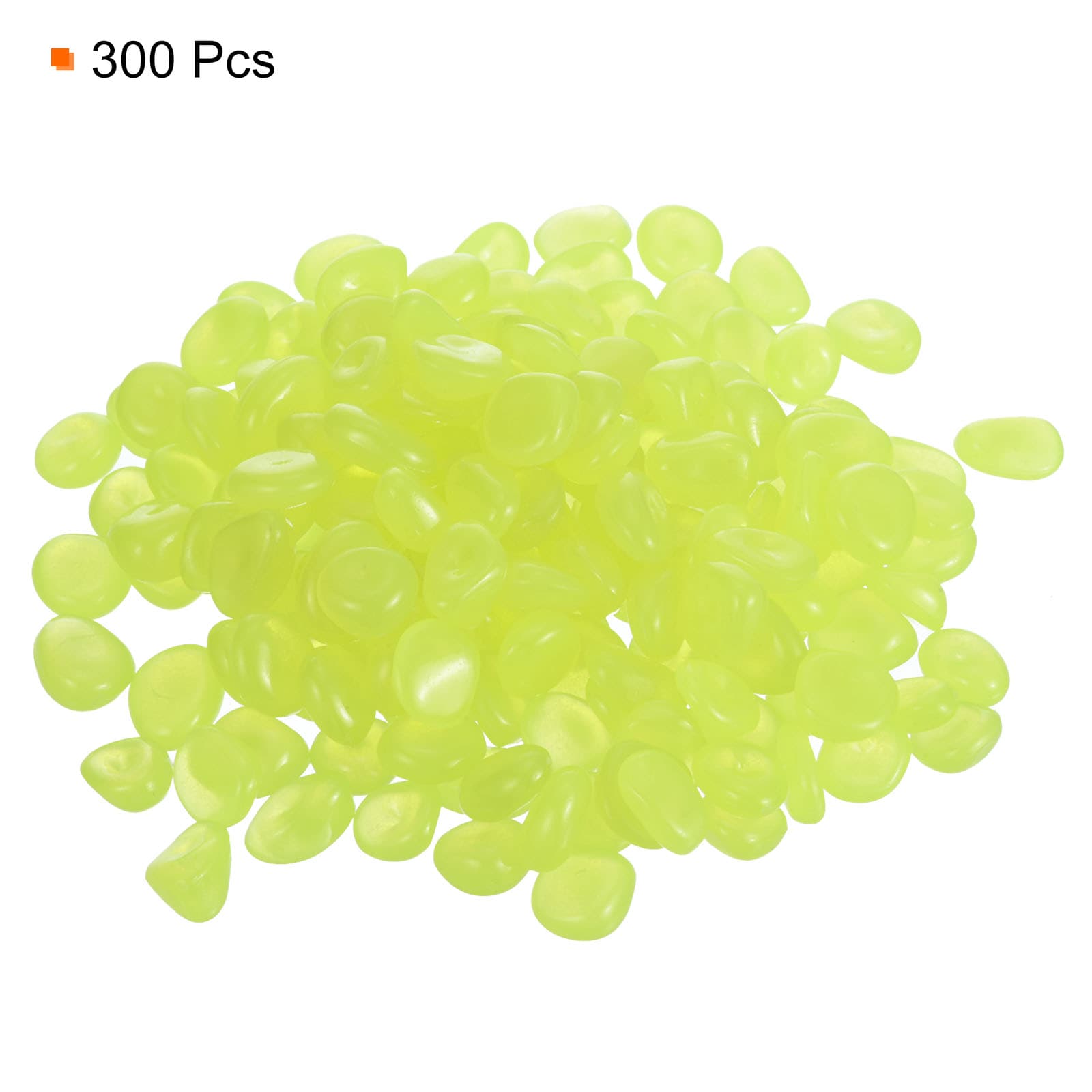 Unique Bargains 300pcs Glow Rocks 13-17mm Glow Pebbles Decoration in ...