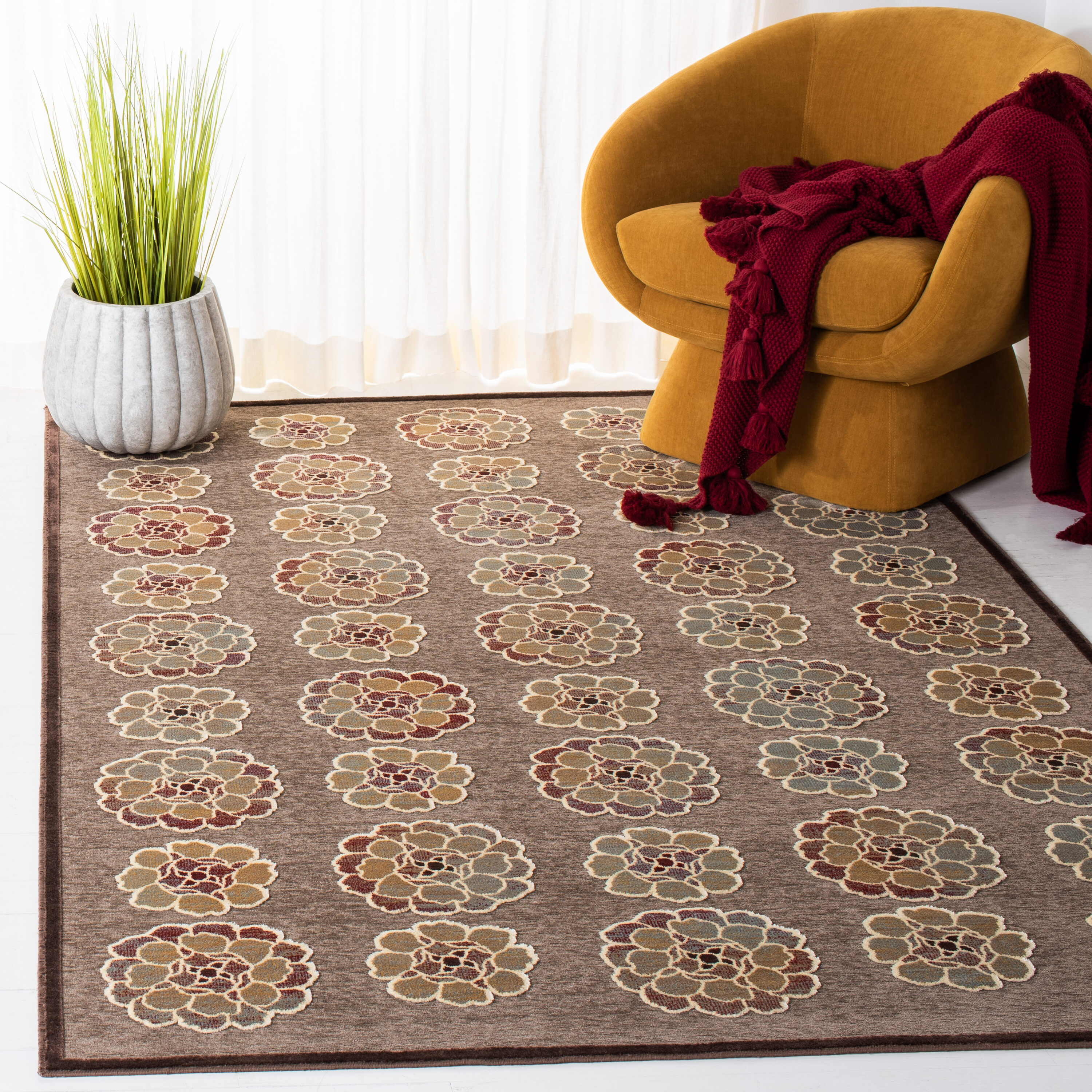 Safavieh Paradise 306-1330 Dark Brown 5 x 8 Rectangular Area rug in the ...