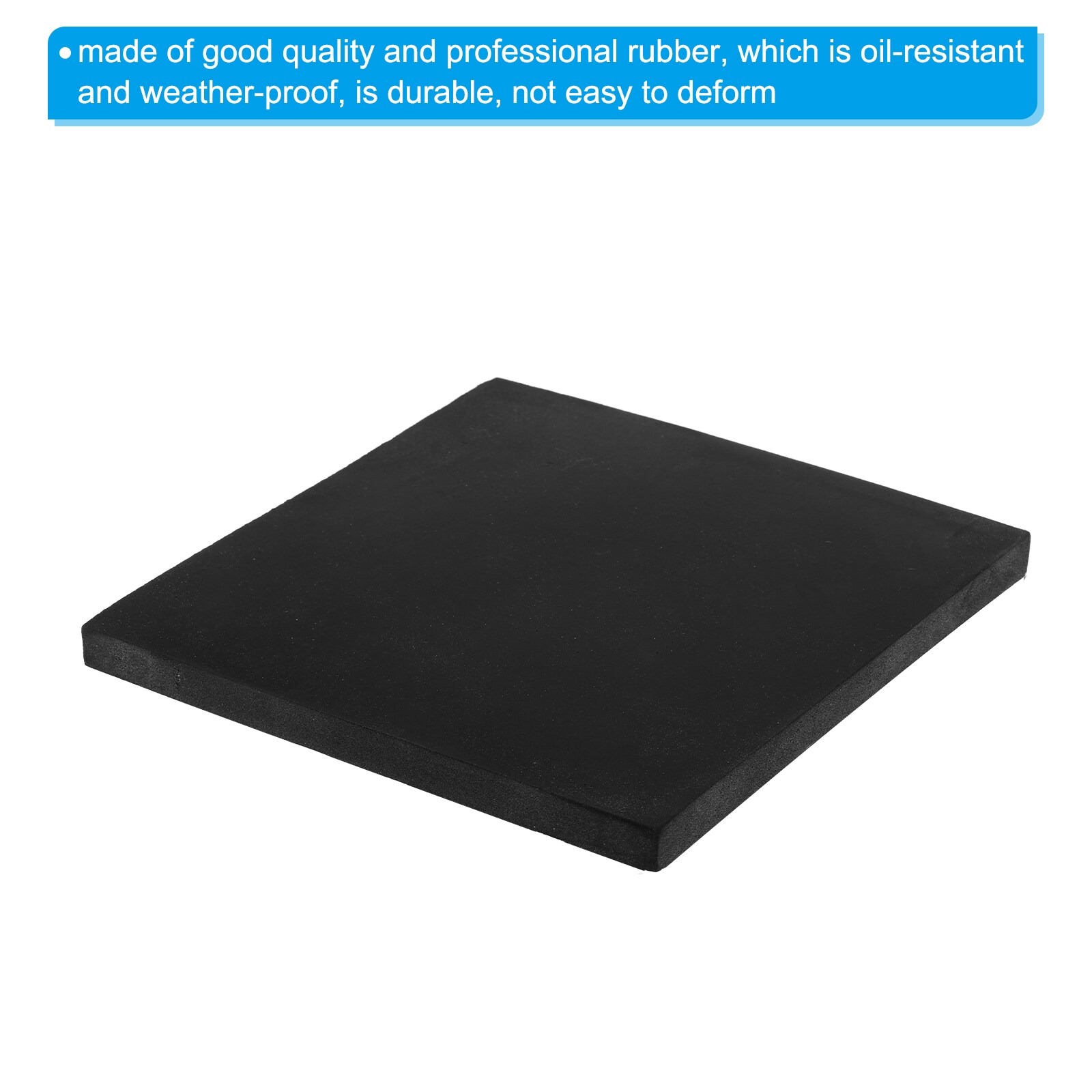 PATIKIL 2pcs Rubber Anti-Vibration Pads Square Vibration Isolation Mats ...