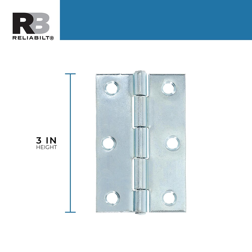 RELIABILT 3-in H Zinc Narrow Interior Door Hinge 2 -Pack in the Door ...