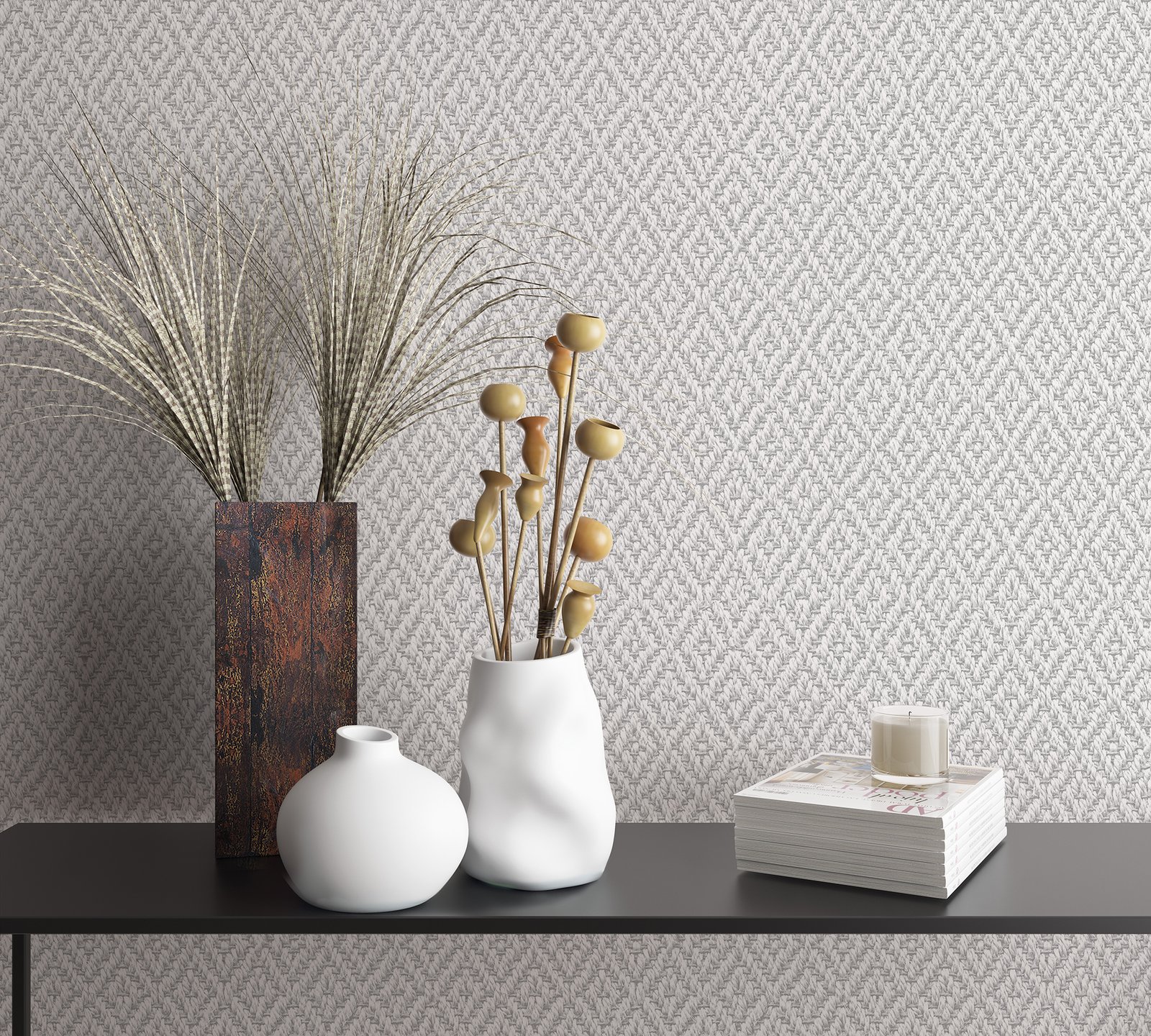 Galerie Flora Diamond Weave Beige Wallpaper 47489 in the Wallpaper ...