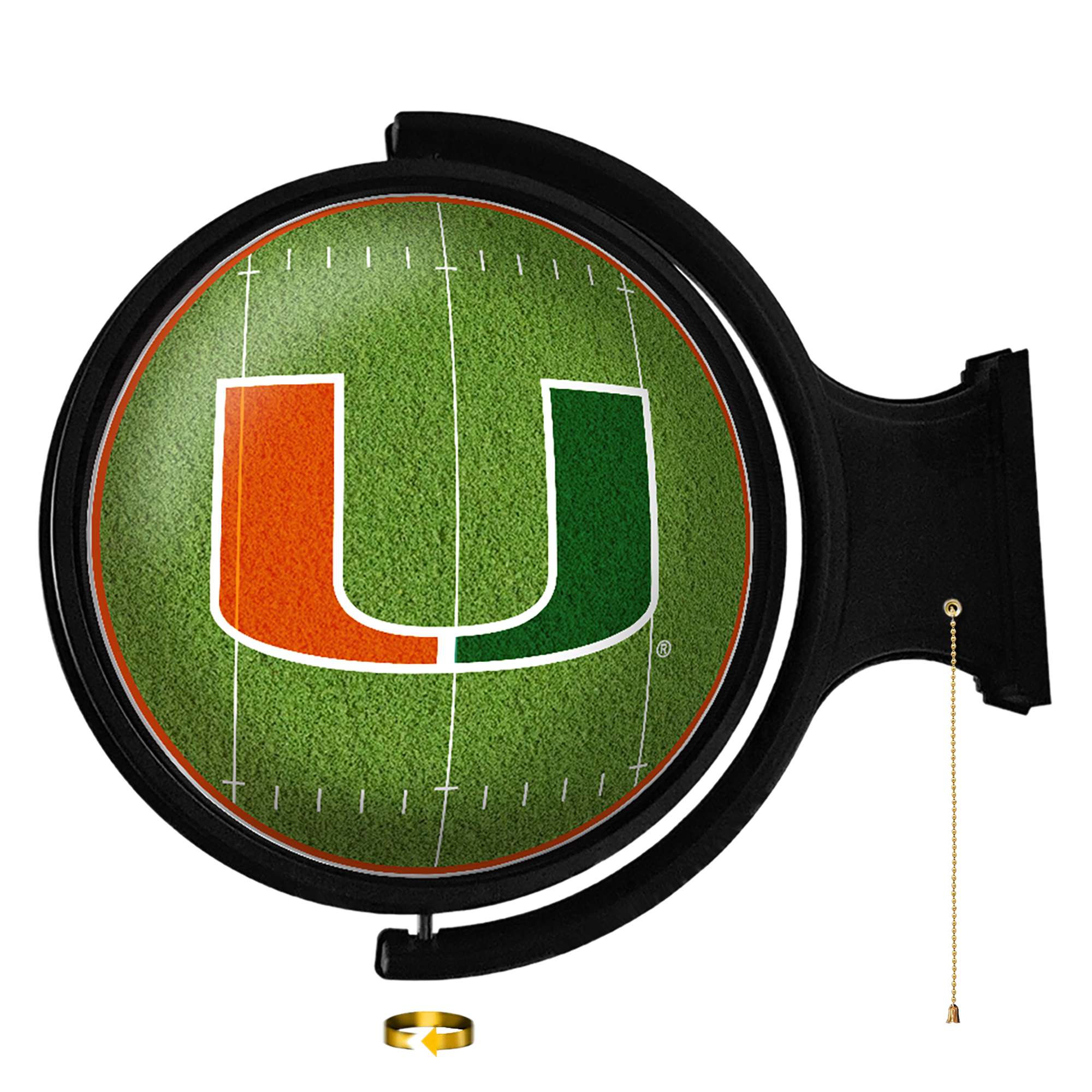 The Fan-Brand Miami Hurricanes Rotating Wall Lights 23-in Constant LED ...