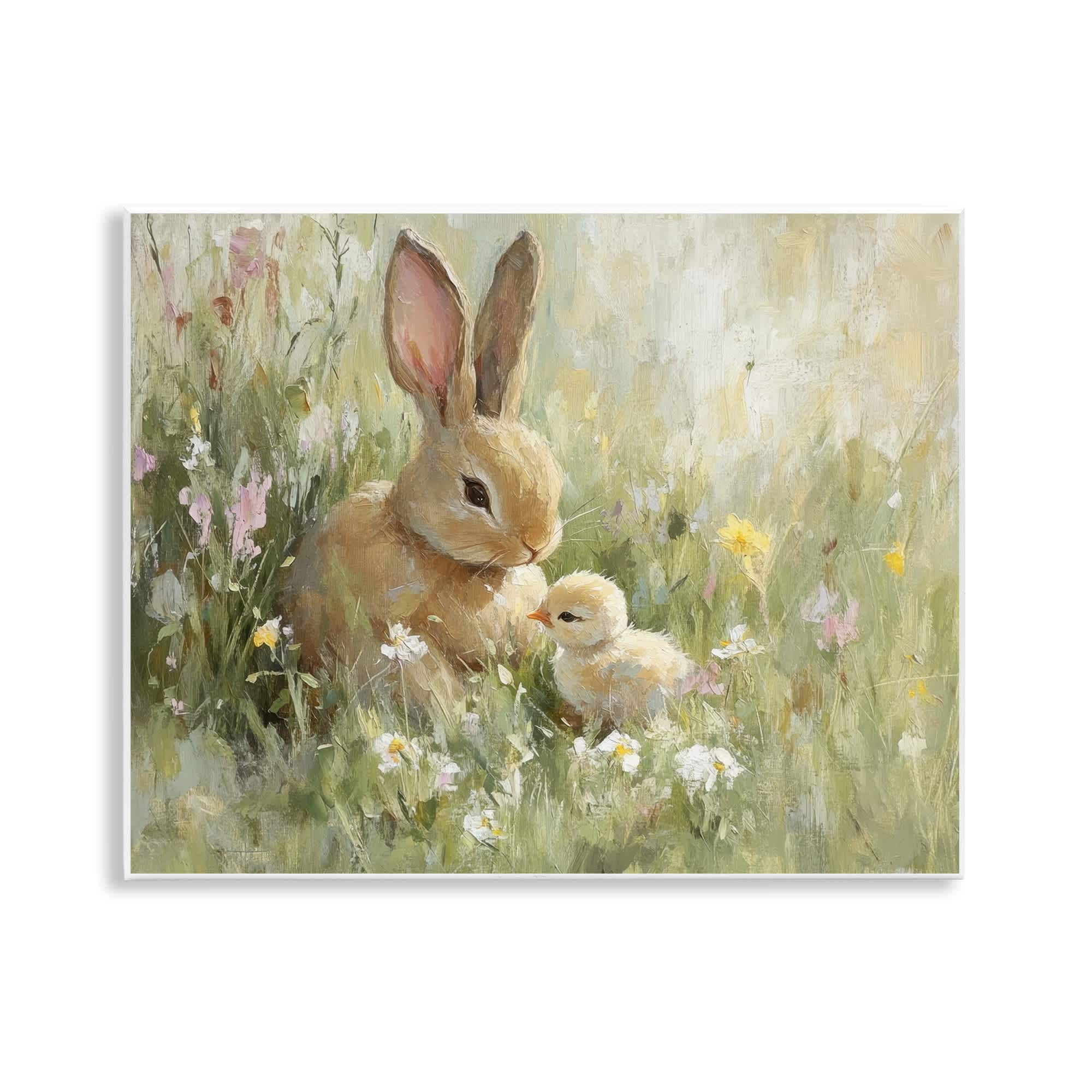 Stupell Industries Sun Bathed Easter Babies Wall Plaque Art 14 x 11 in ...