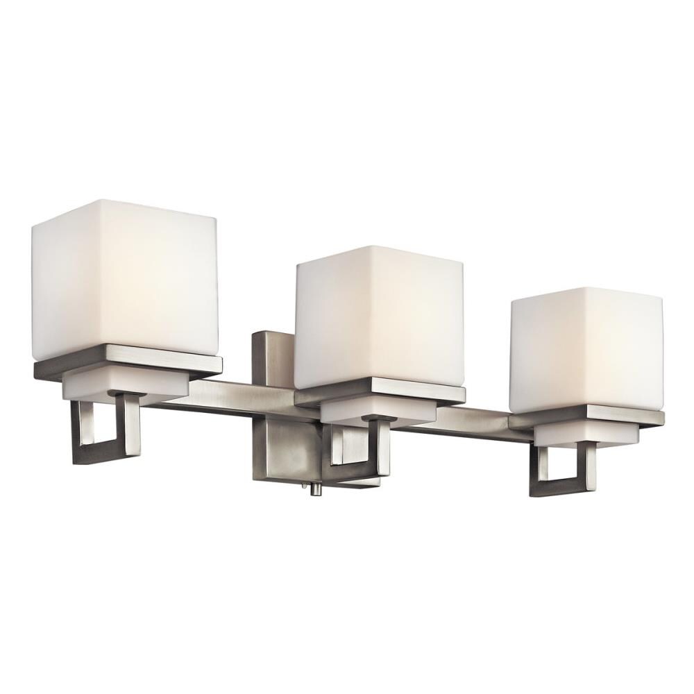 Kichler Metro Park 3-Light Brushed Nickel Modern/Contemporary Vanity ...