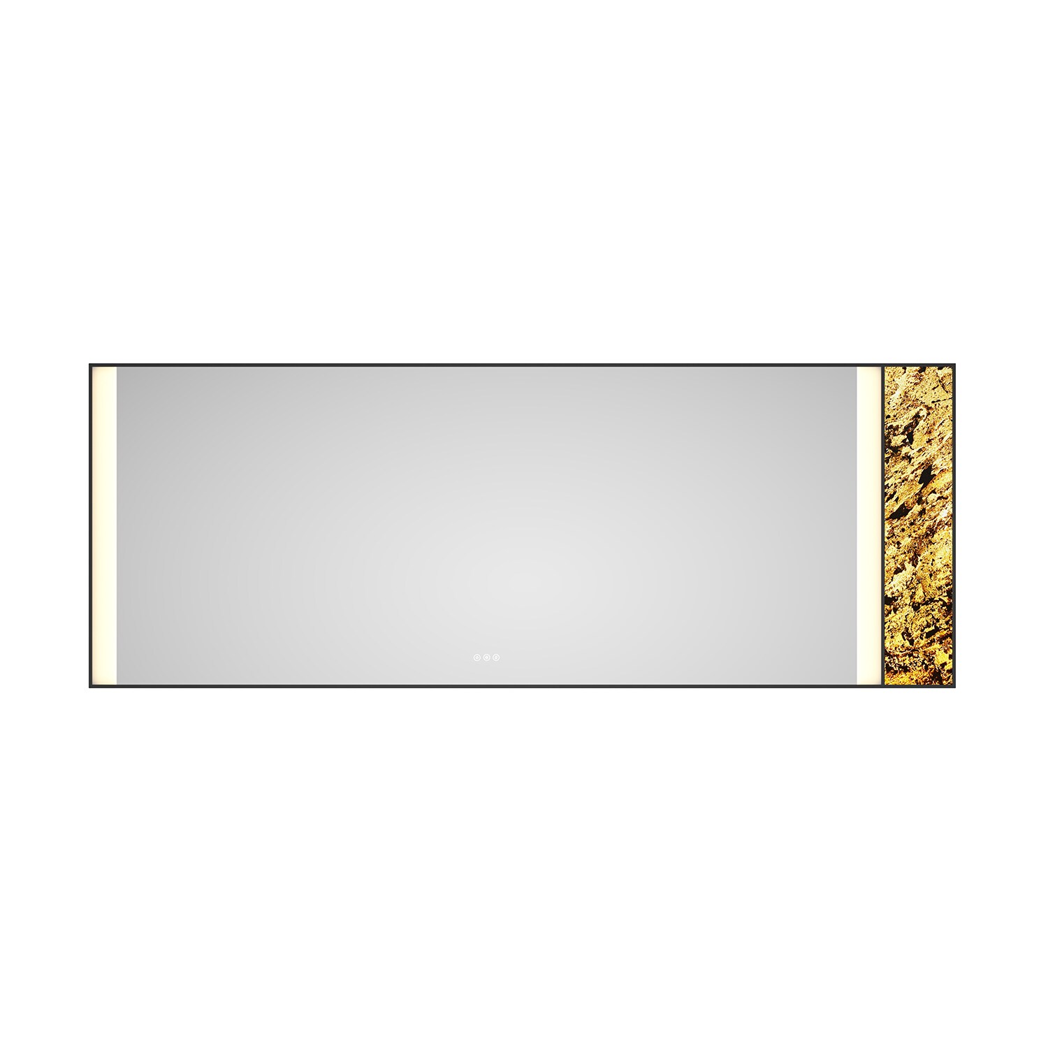 waterpar 96-in x 36-in Rectangle Dimmable Lighted Fog Free Bathroom ...